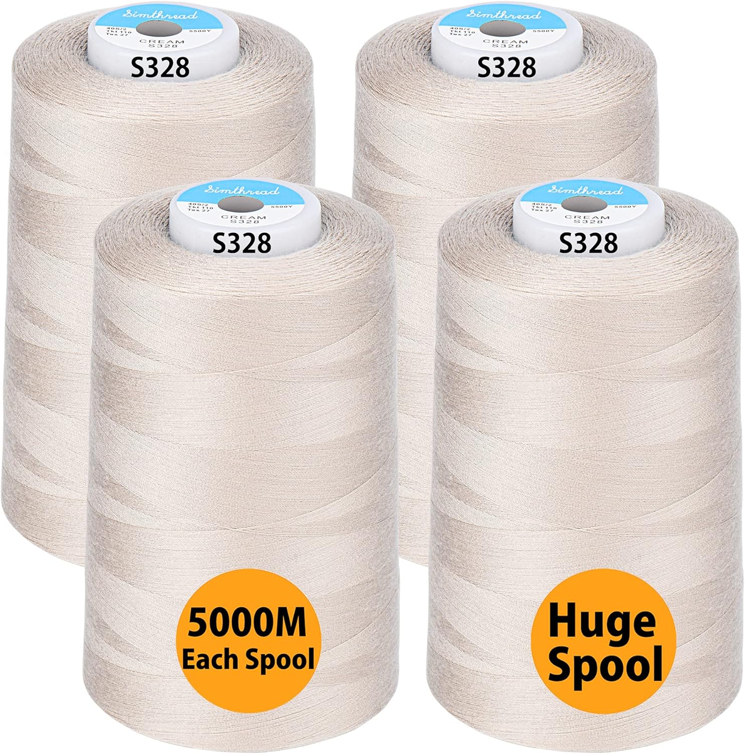 Amazon.com: Simthread All Purpose Sewing Thread from 100% Spun ...