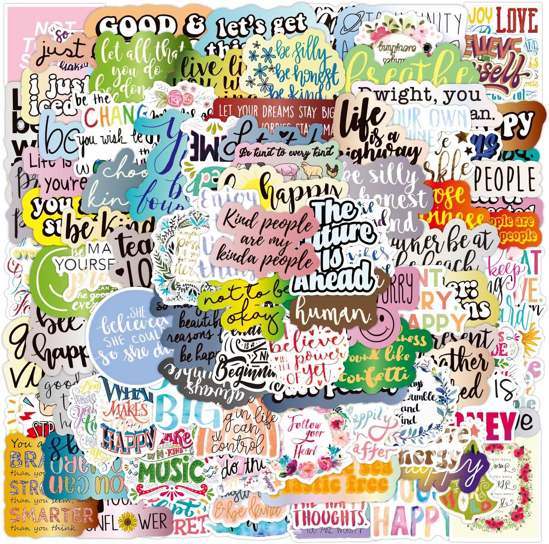 Amazon.com: 100pcs Inspirational Stickers for Adults, Positive ...