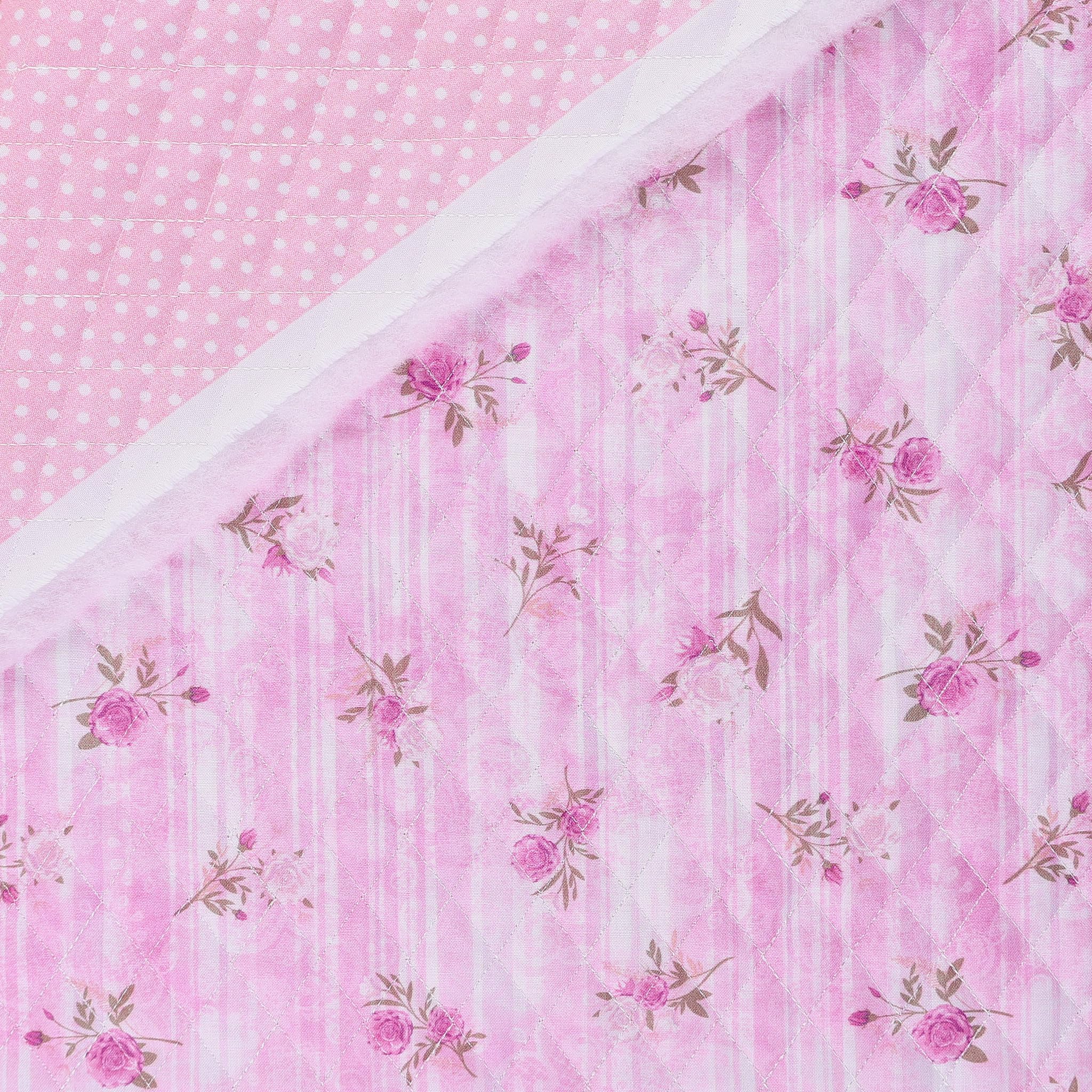 Amazon.com: Mook Fabrics Double Faced Quilted Cotton (43'' Wide), Pink ...