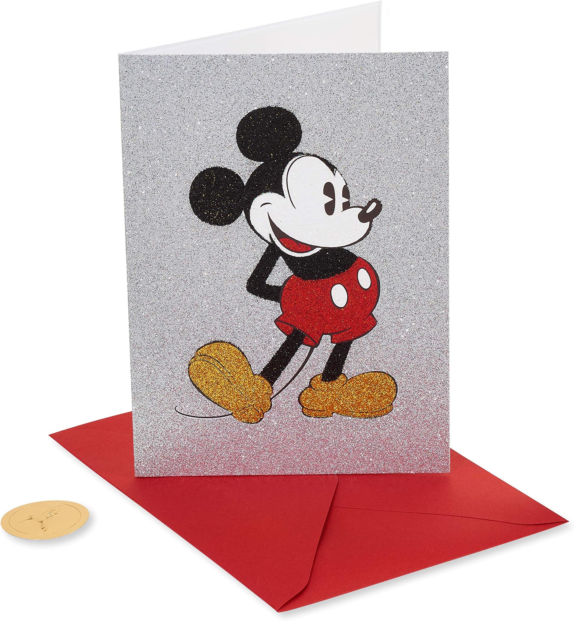 Amazon.com : Hallmark Disney Mickey Mouse Blank Cards (10 Cards with ...
