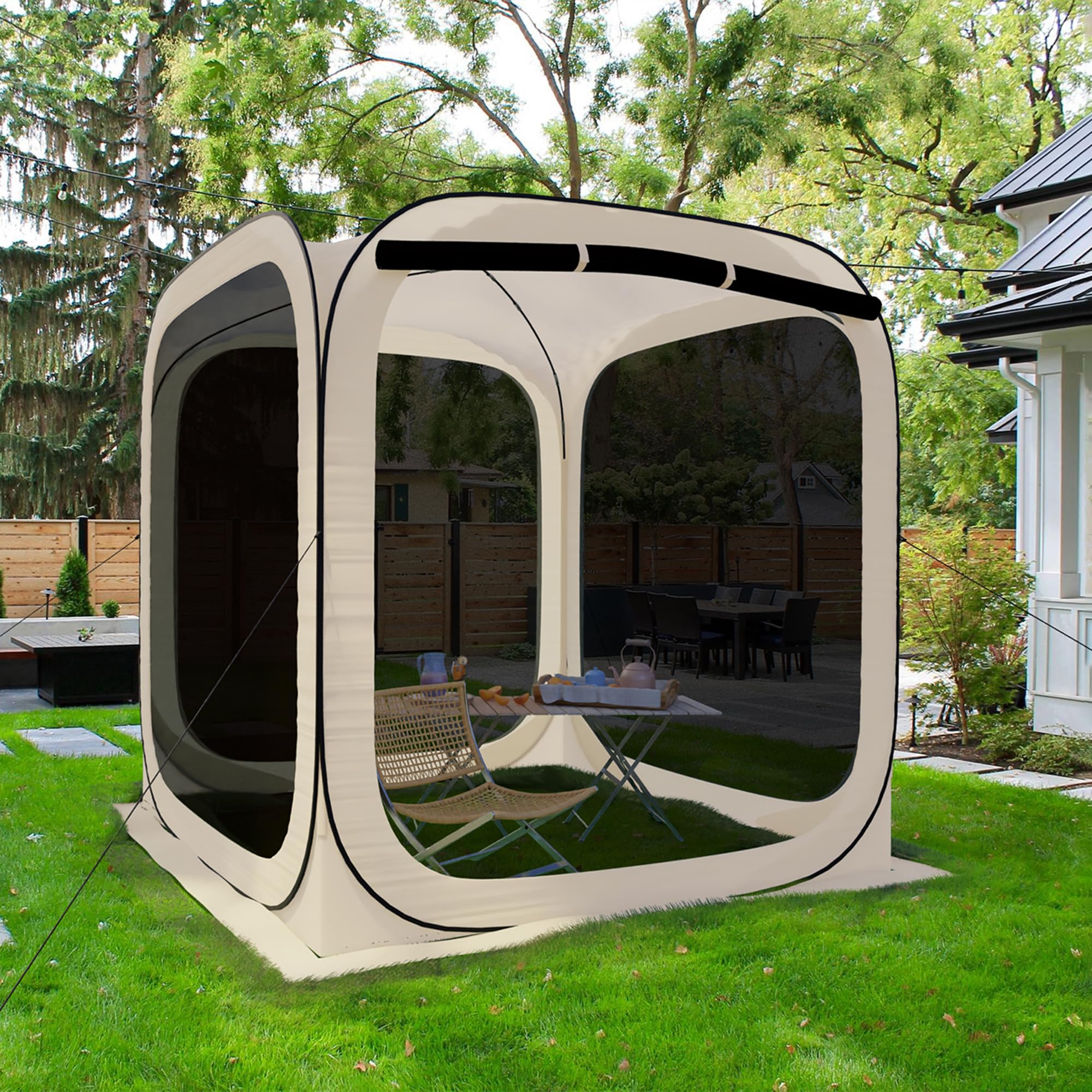 Screened Back Yard Portable Gazebos 12 X 12 Ft Gazebo Tent, Pop Up