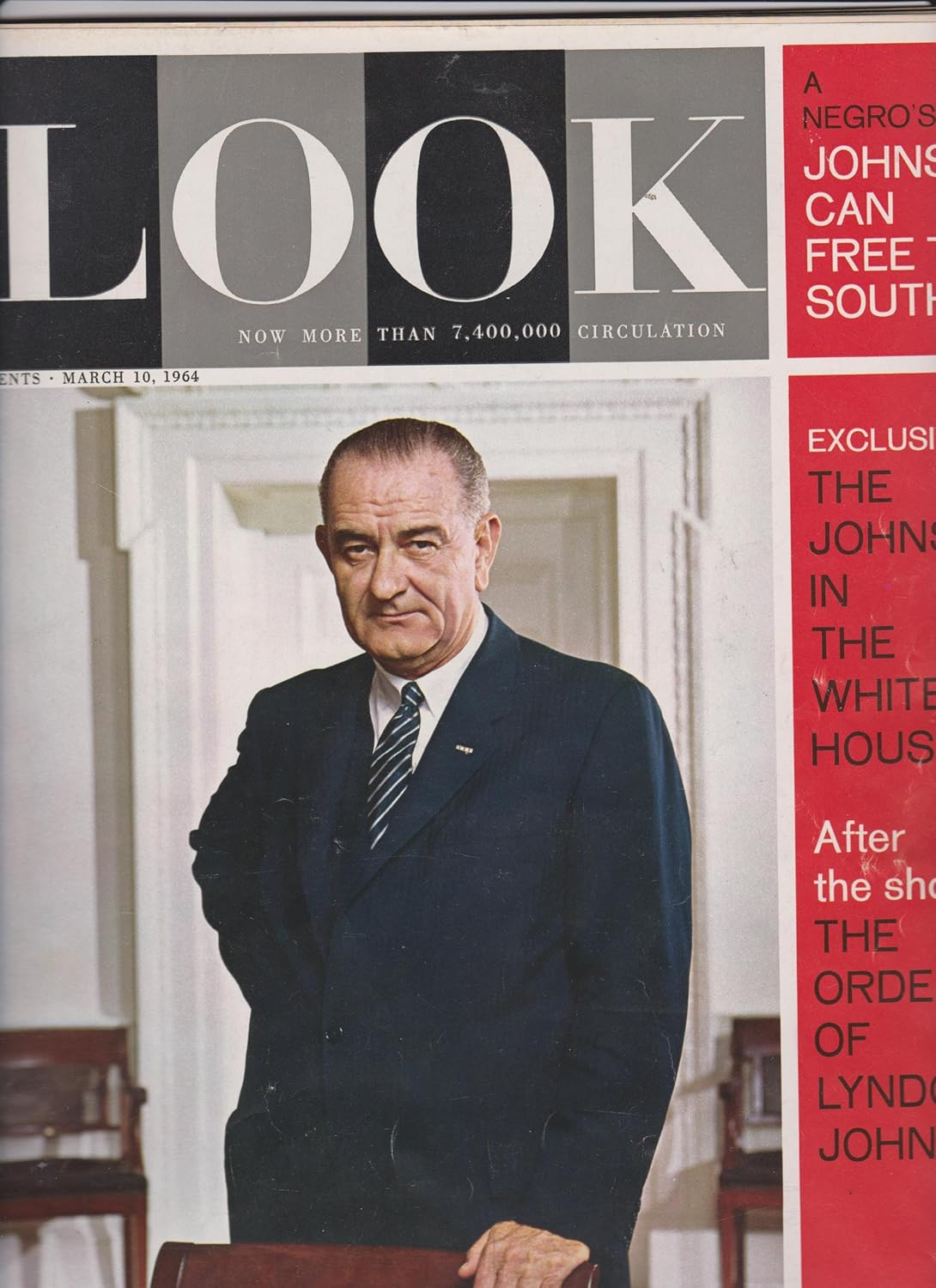Look Magazine March 10, 1964 Cover: President Johnson | Amazon.com.br