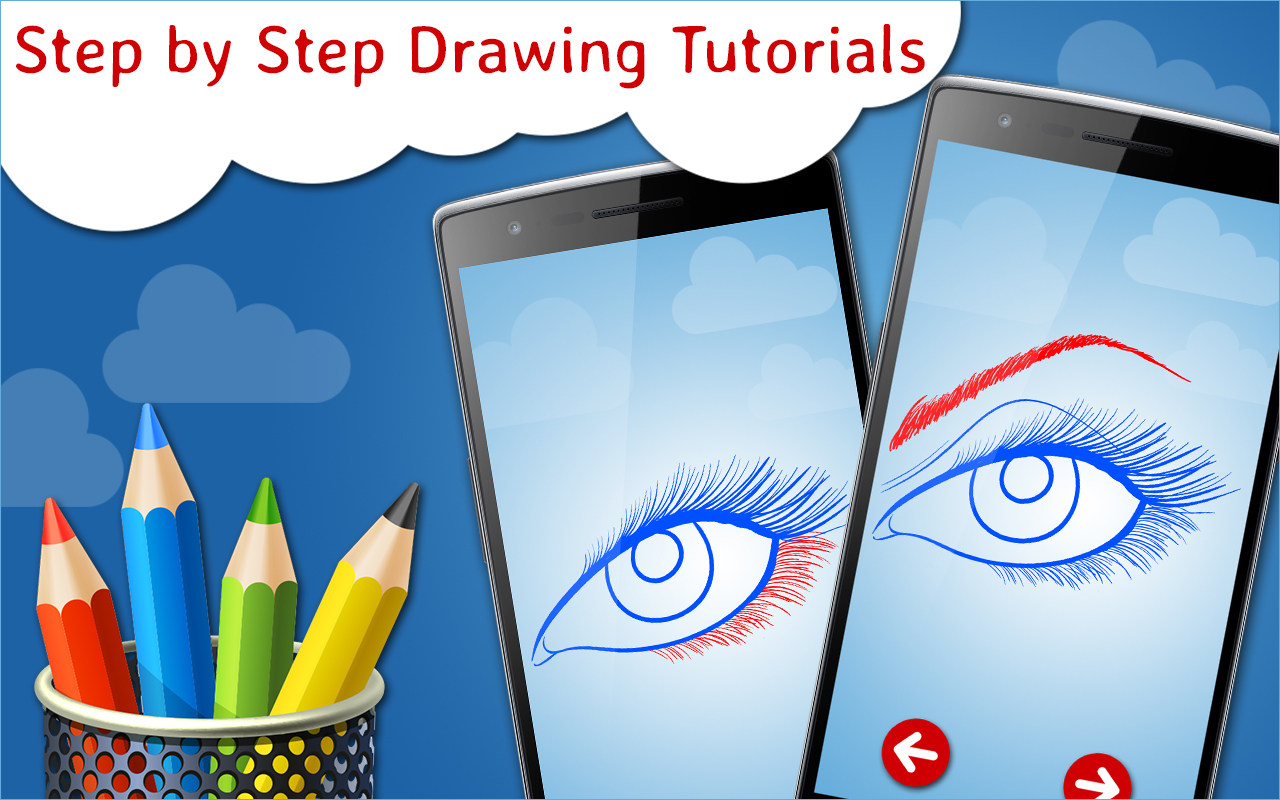 How to Draw Eyes Step by Step Drawing App:Amazon.com:Appstore for Android
