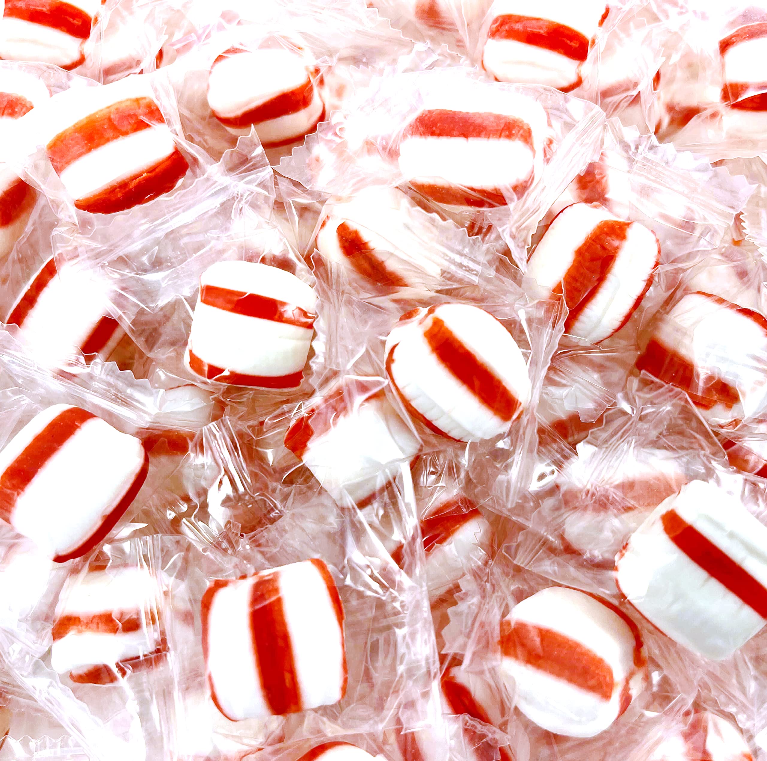 LaetaFood Mayfair Peppermint Puffs Candy Balls, Individually Wrapped ...