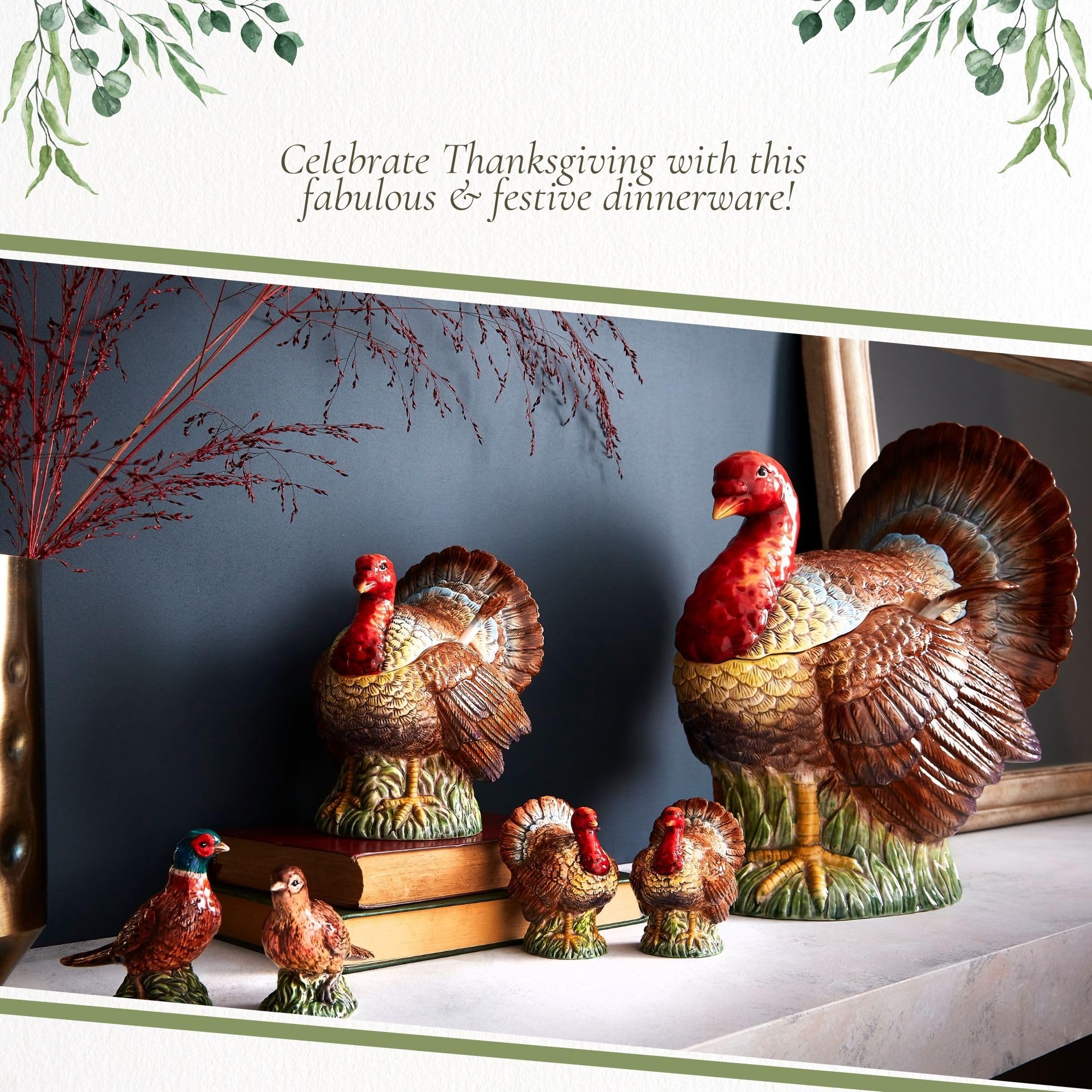Snapklik.com : Spode 96oz Turkey-Shaped Soup Tureen - Dolomite ...