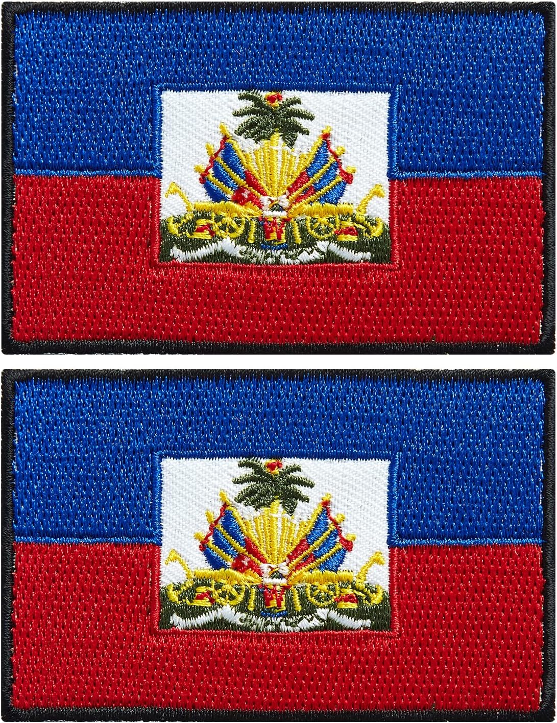 Amazon.com: Overdecor Haiti Haitian Flag Patch Tactical Military Patches - Hook and Loop ...