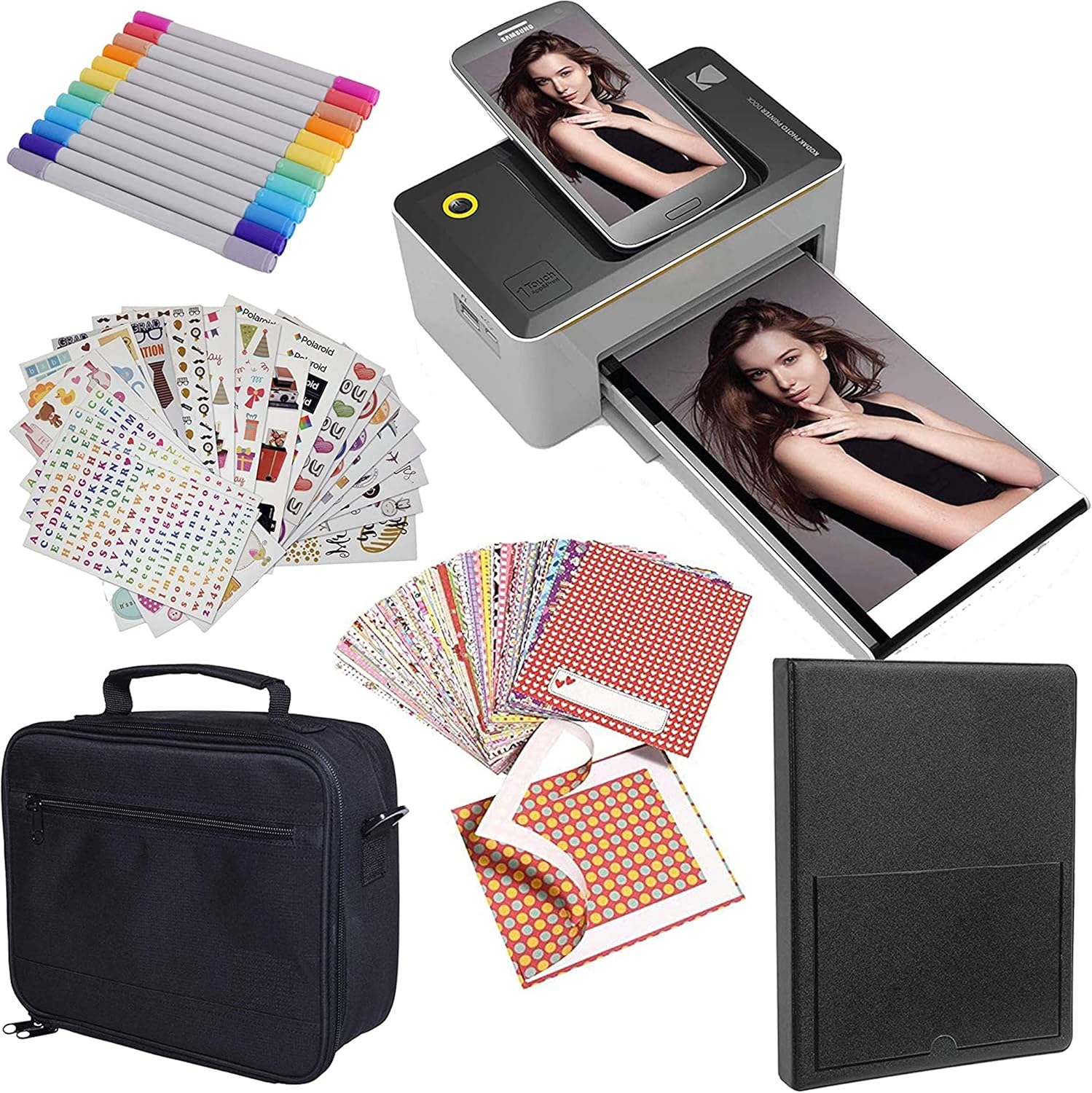 Amazon.com: KODAK Dock 4x6 Printer Gift Bundle + 9 Unique Colorful ...