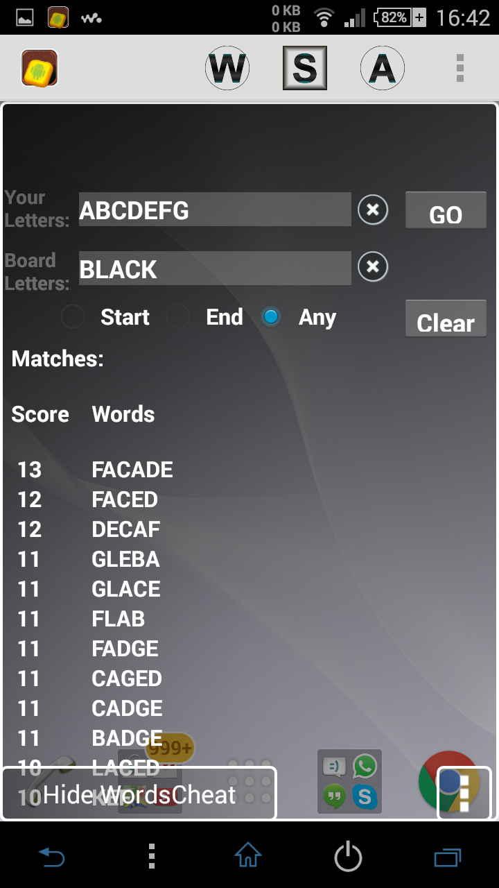 Words Cheat - App on Amazon Appstore
