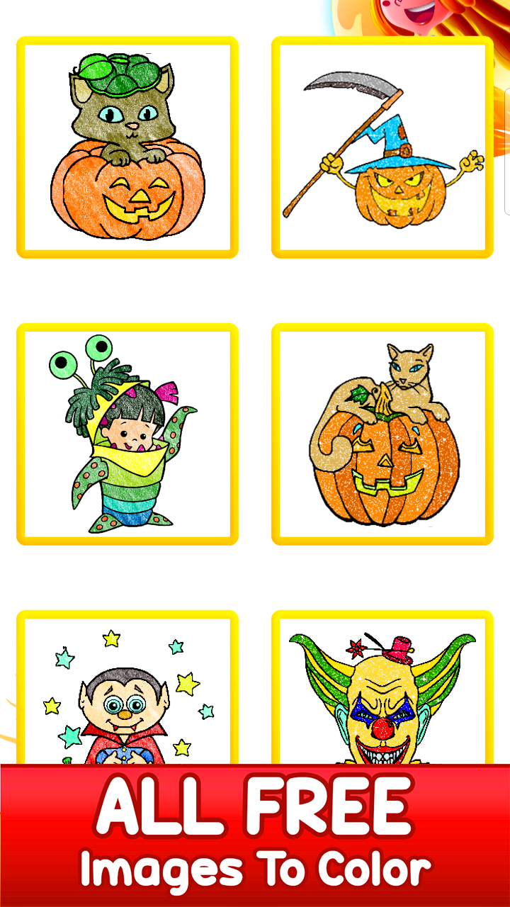 Halloween Color by Number - Free Coloring Games for Kids - App on ...