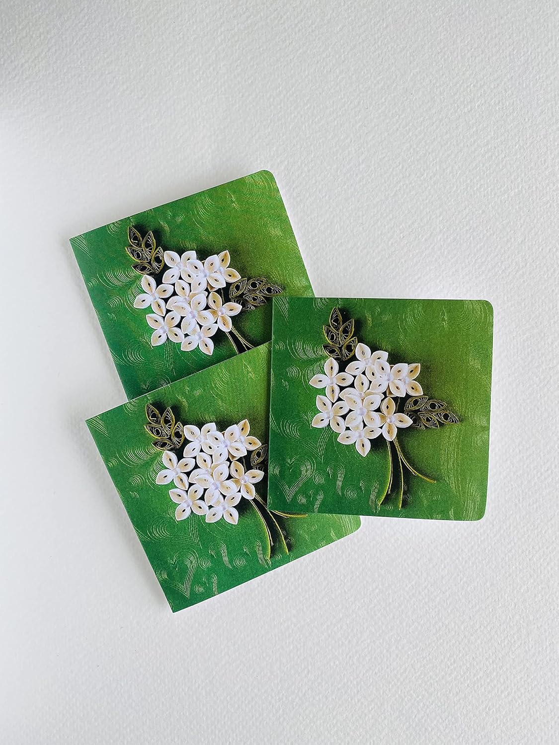 Sandali Creations 12 Blank Quilling Art Print Note Cards Set With sandali-creations-12-blank-quilling-art-print-note-cards-set-with
