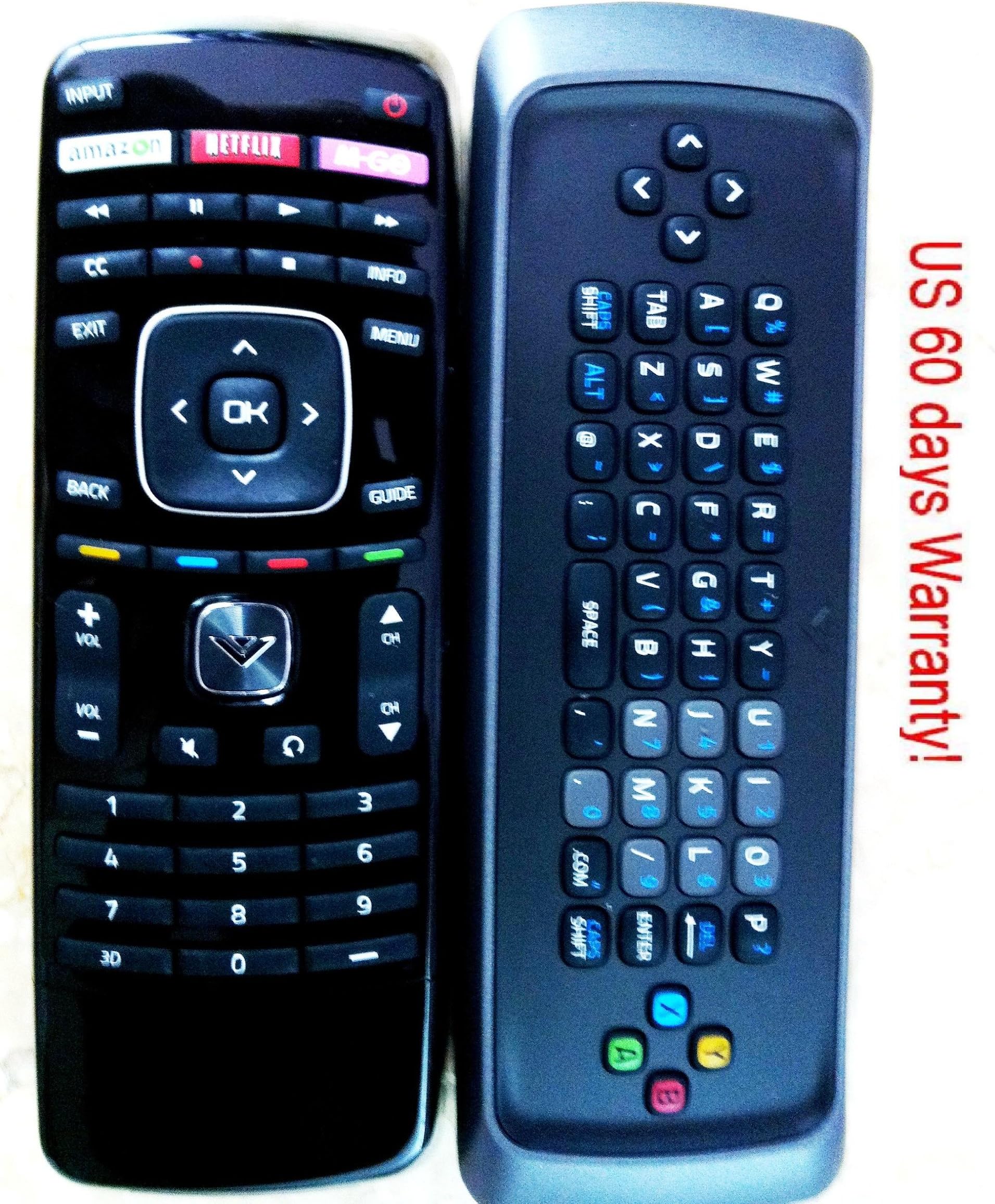 Amazon.com: VIZIO New Xrv1tv 3D Tv Remote Control with Keyboard fit for ...