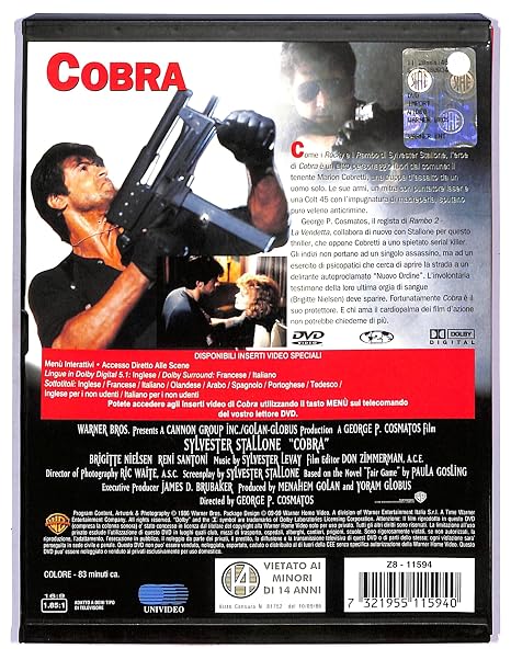 Amazon.com: Cobra : Sylvester Stallone, Brigitte Nielsen, Reni Santoni ...