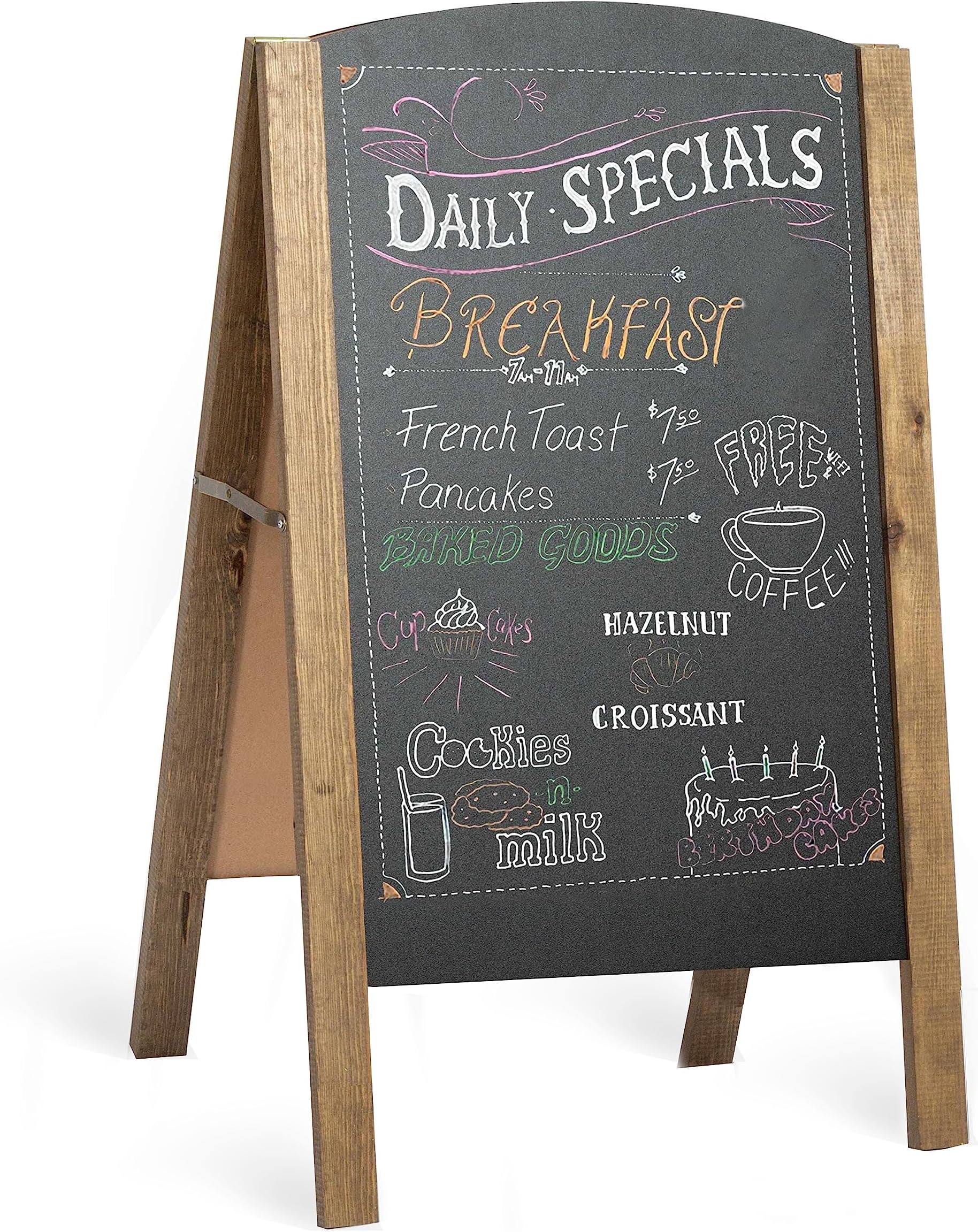 Amazon.com : Ilyapa A-Frame Chalkboard Sidewalk Sign - 20 x 30 inches ...