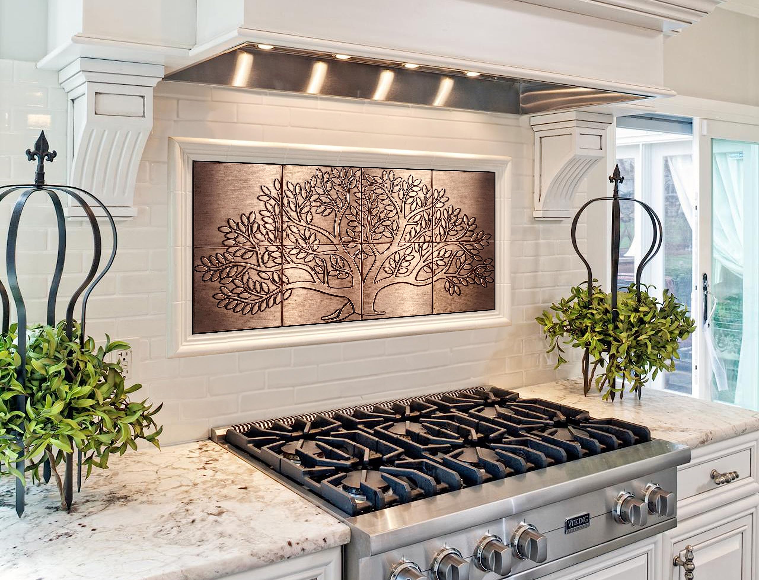 Copper Tiles For Backsplash In Kitchen Copper Metal Copper Kitchen