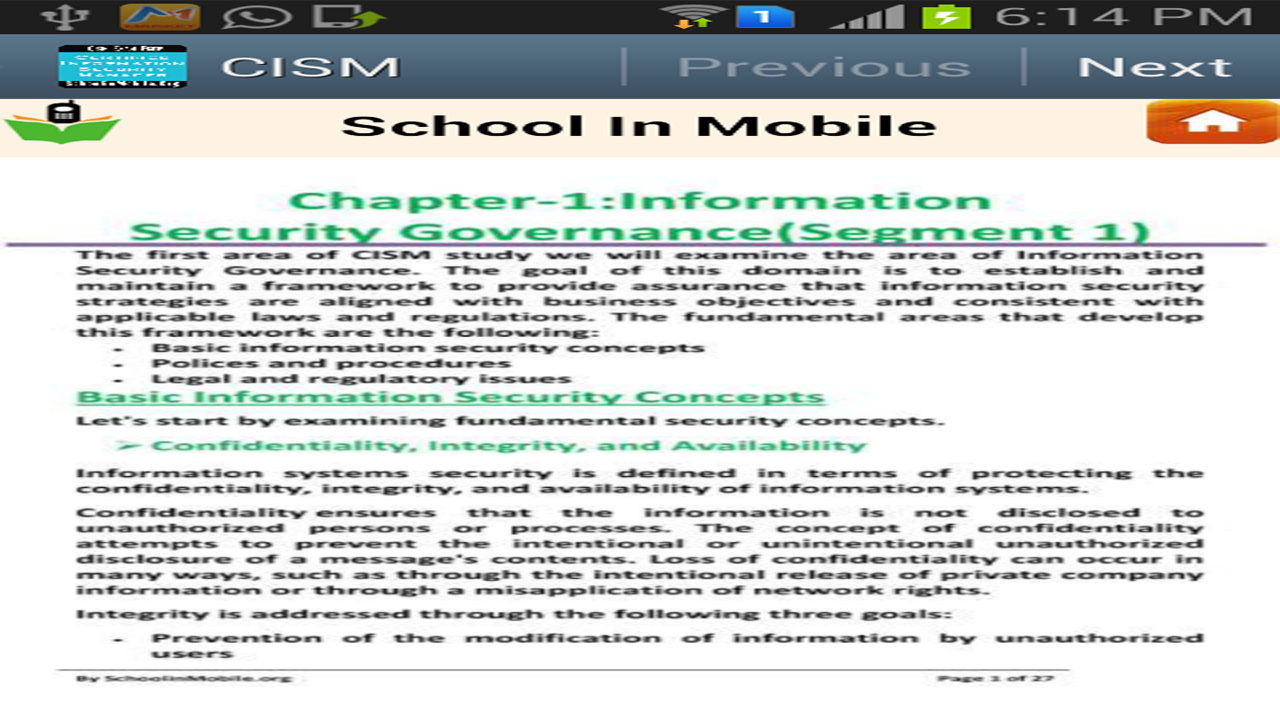 CISM Exam Prep - App on Amazon Appstore