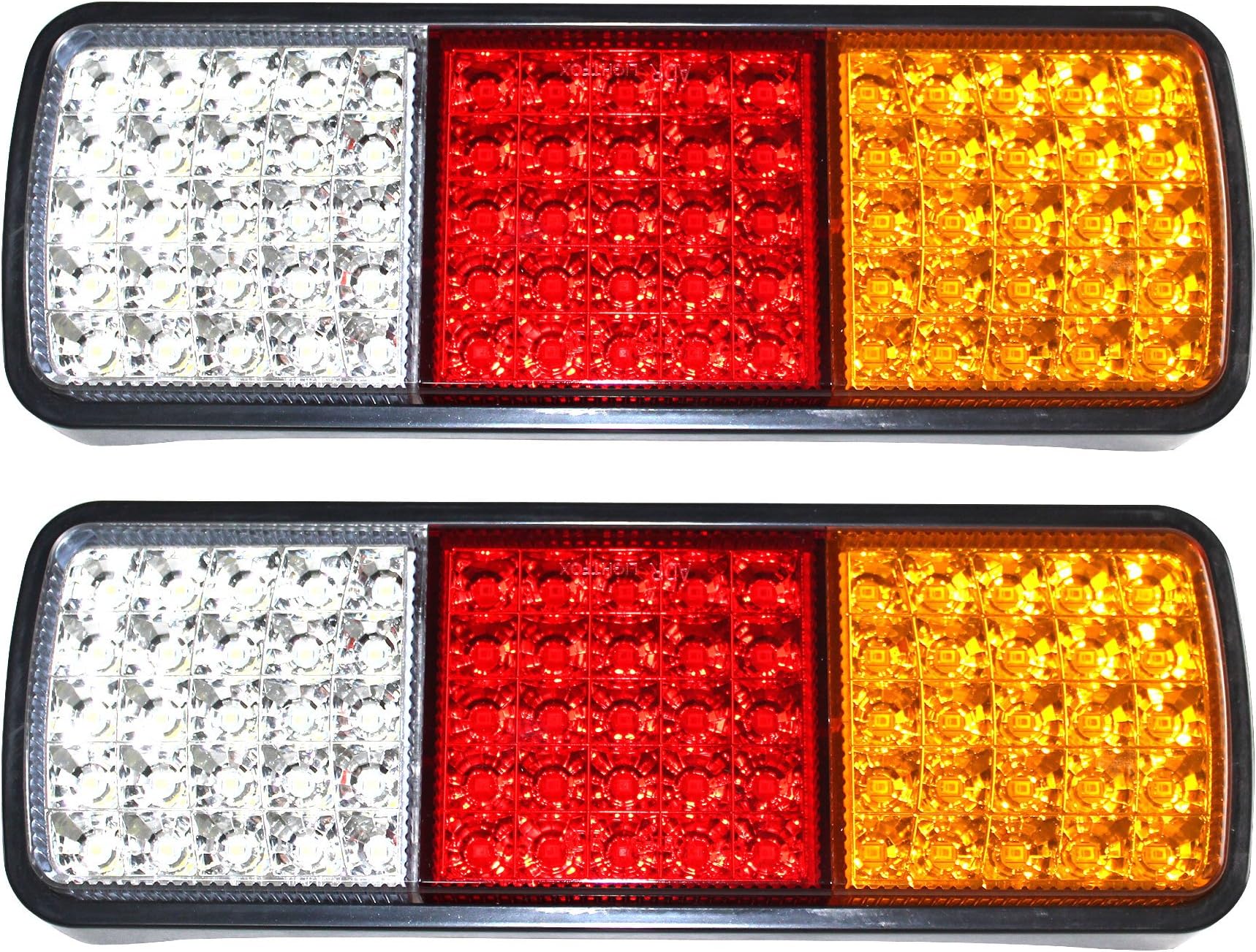 Elinz 2x LED Tail Lights Reverse Indicator Brake Trailer Truck Caravan ...