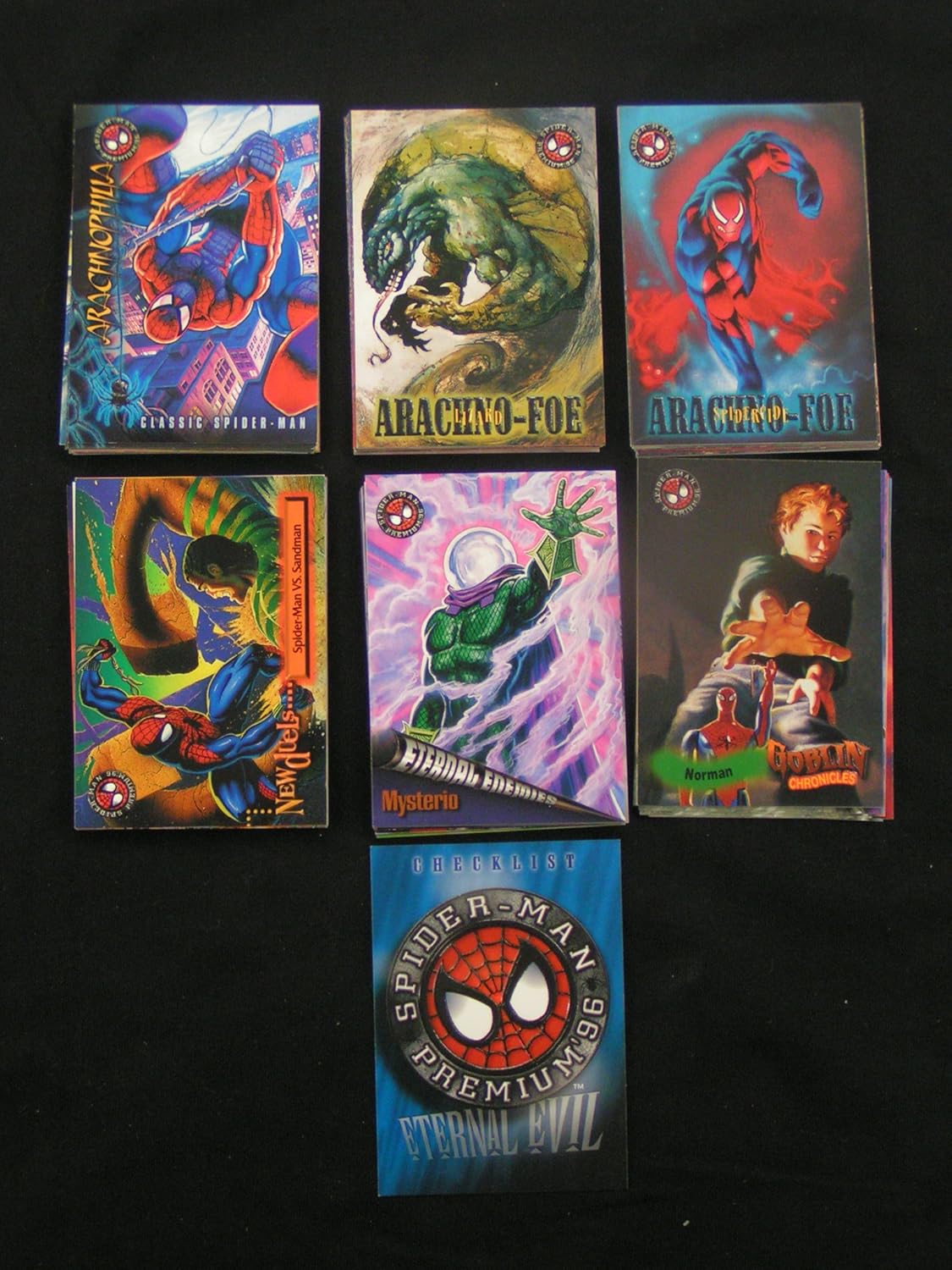 Amazon.com: Spider-Man Premium '96 Trading Card Set (Complete 100 Card ...