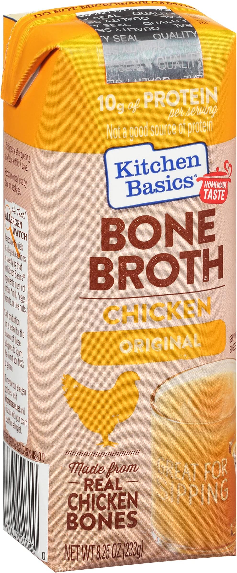 Amazon.com : Kitchen Basics Original Chicken Bone Broth, 8.25 fl oz ...