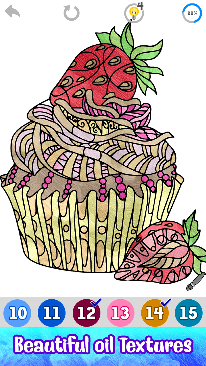 Cakes Color By Number - Desserts Coloring Book:Amazon.com:Appstore for ...
