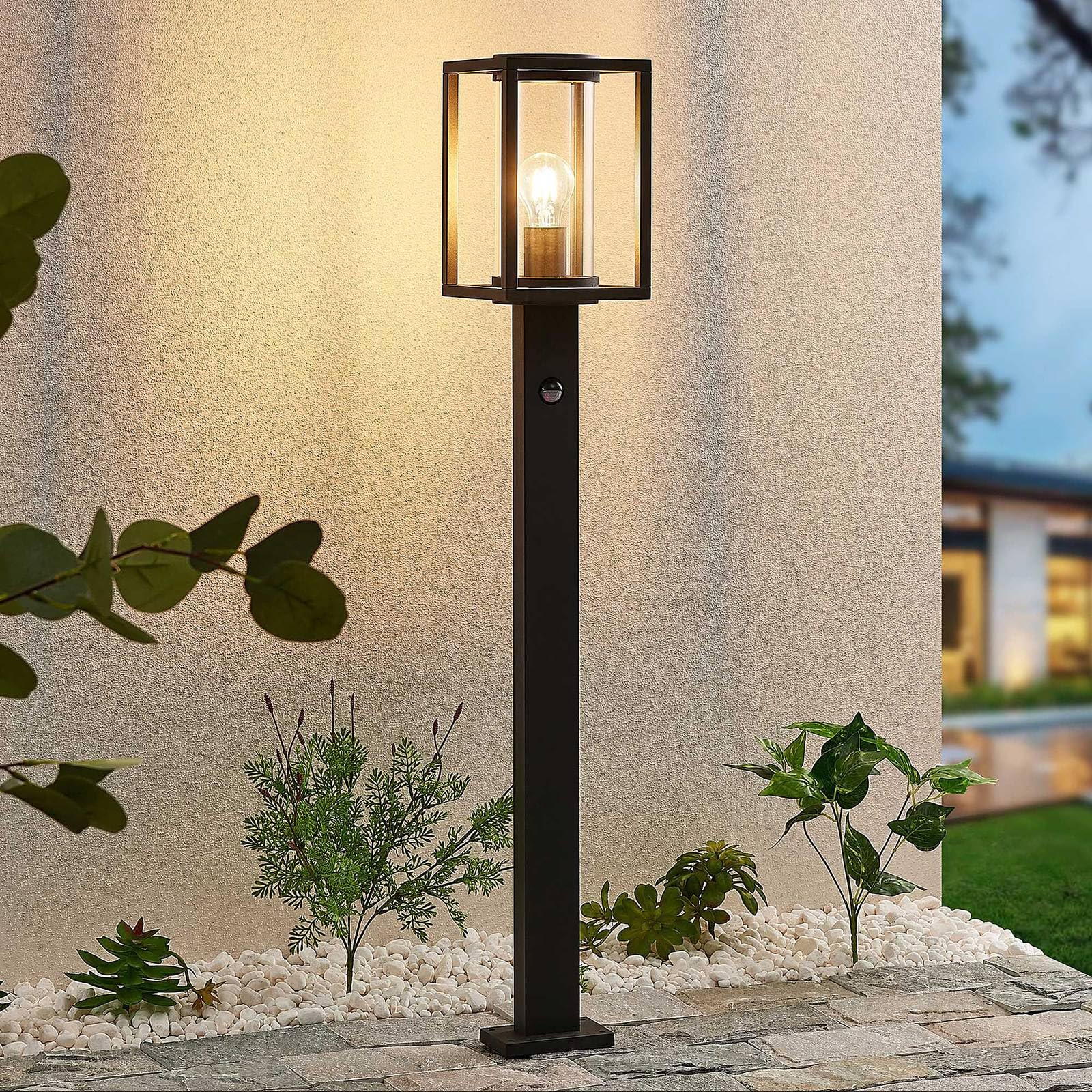 Pillar Motion Detector Outdoor Lights LEDone Selectable Wattage