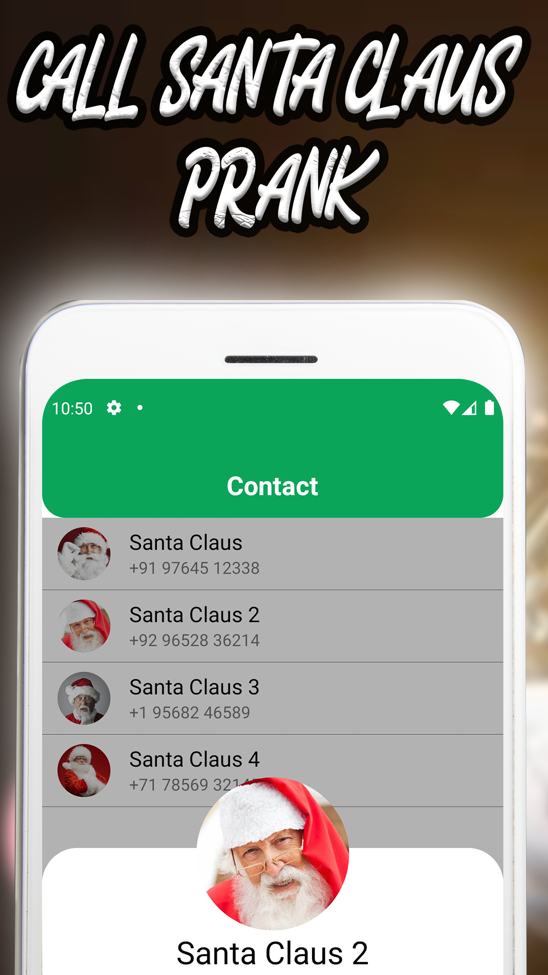 Video Call from Santa Claus - Fake call Santa Claus Game - Prank Video ...