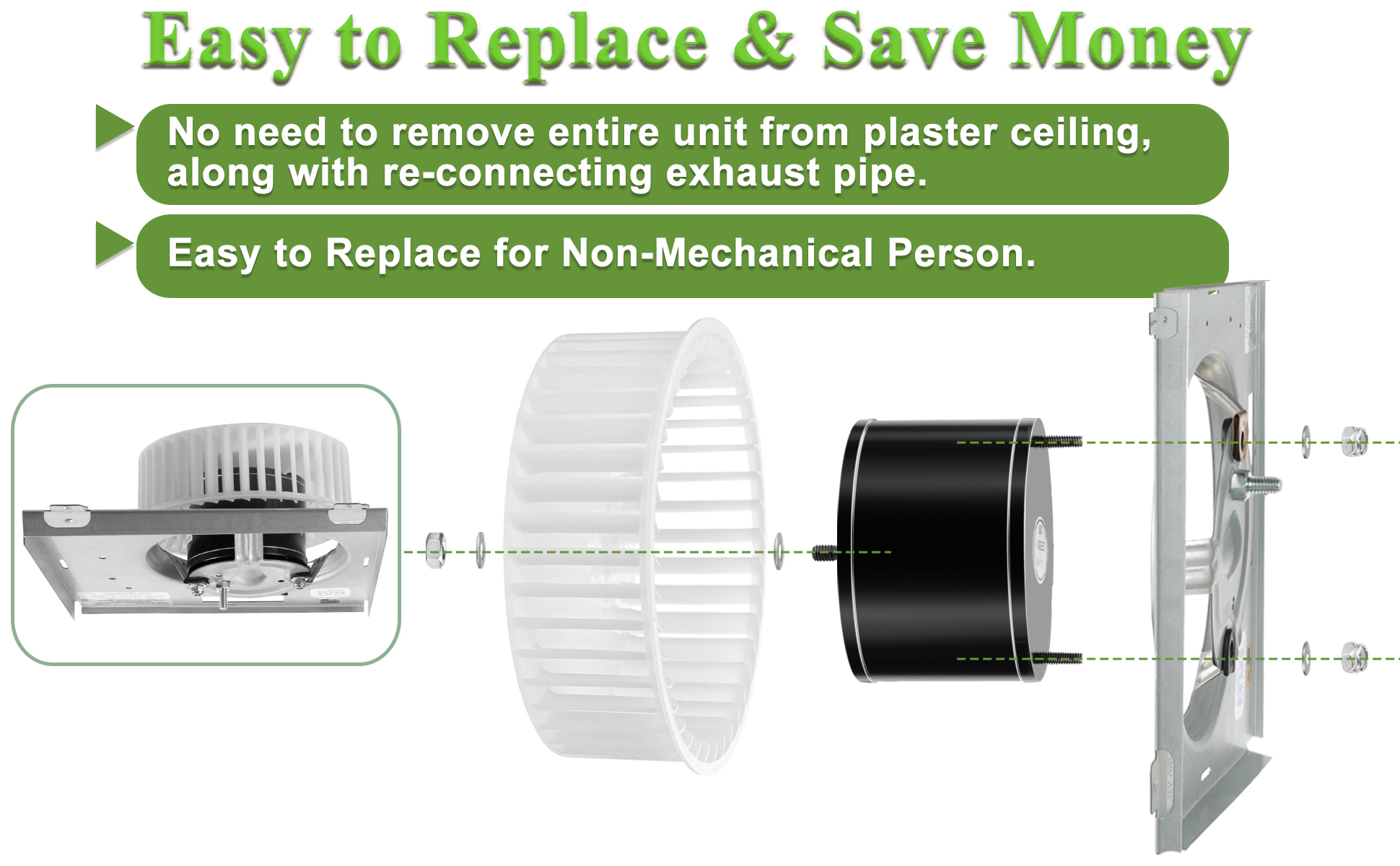 Watch Nutone 8663 8664 8814 8673 Broan 750 Fan Motor Replacement on ...