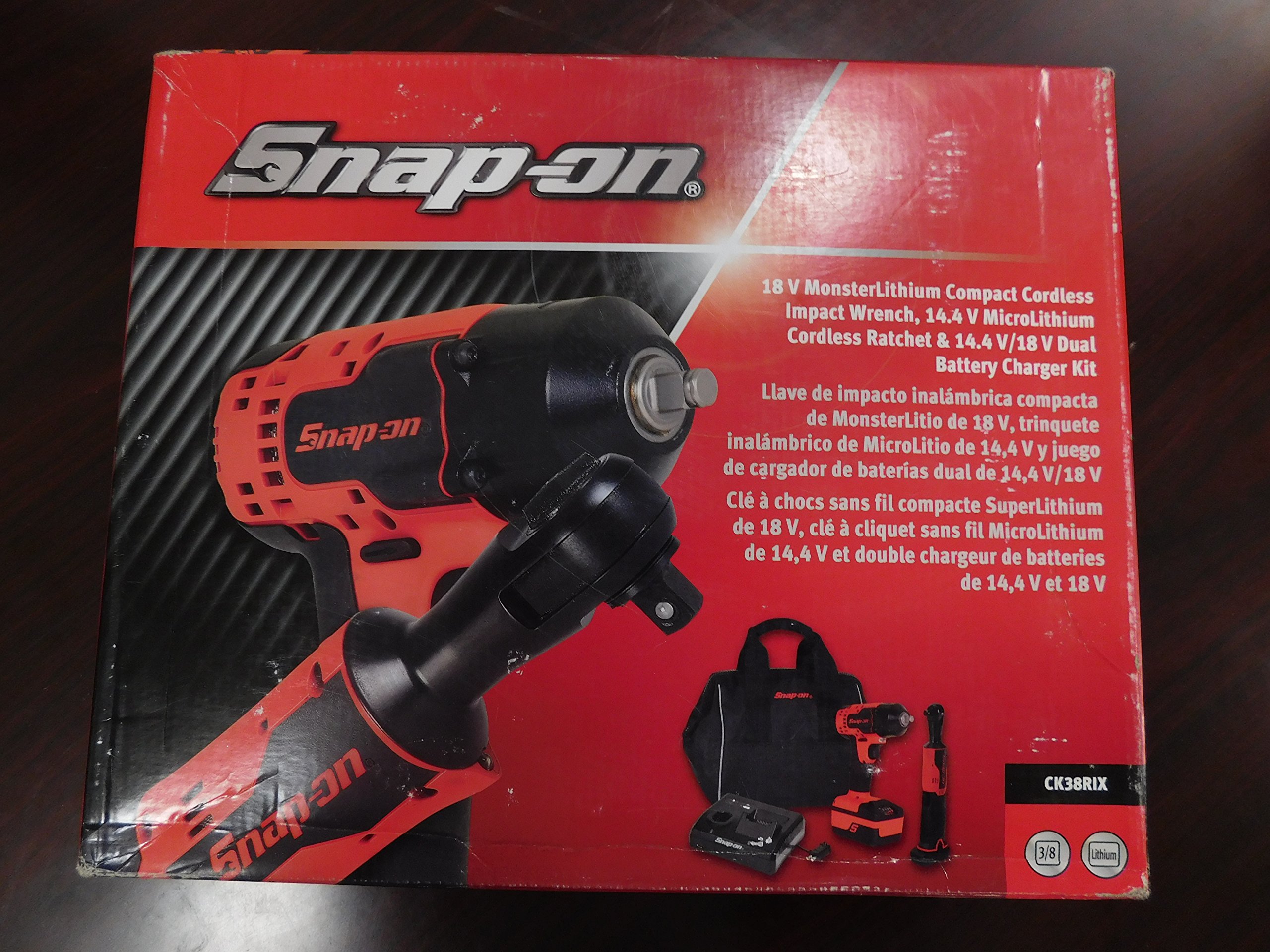 Buy Snap-On Set of 2: 18 Volt Cordless Impact Wrench & 14.4 Volt ...