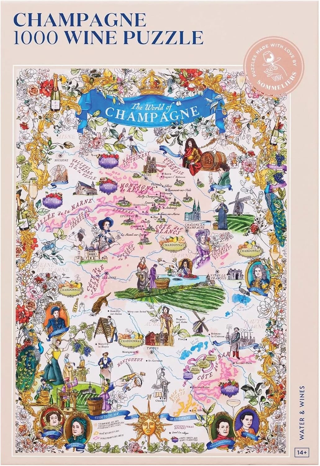 Amazon.com: Champagne Wine Puzzle - Exciting and educational 1000 piece ...