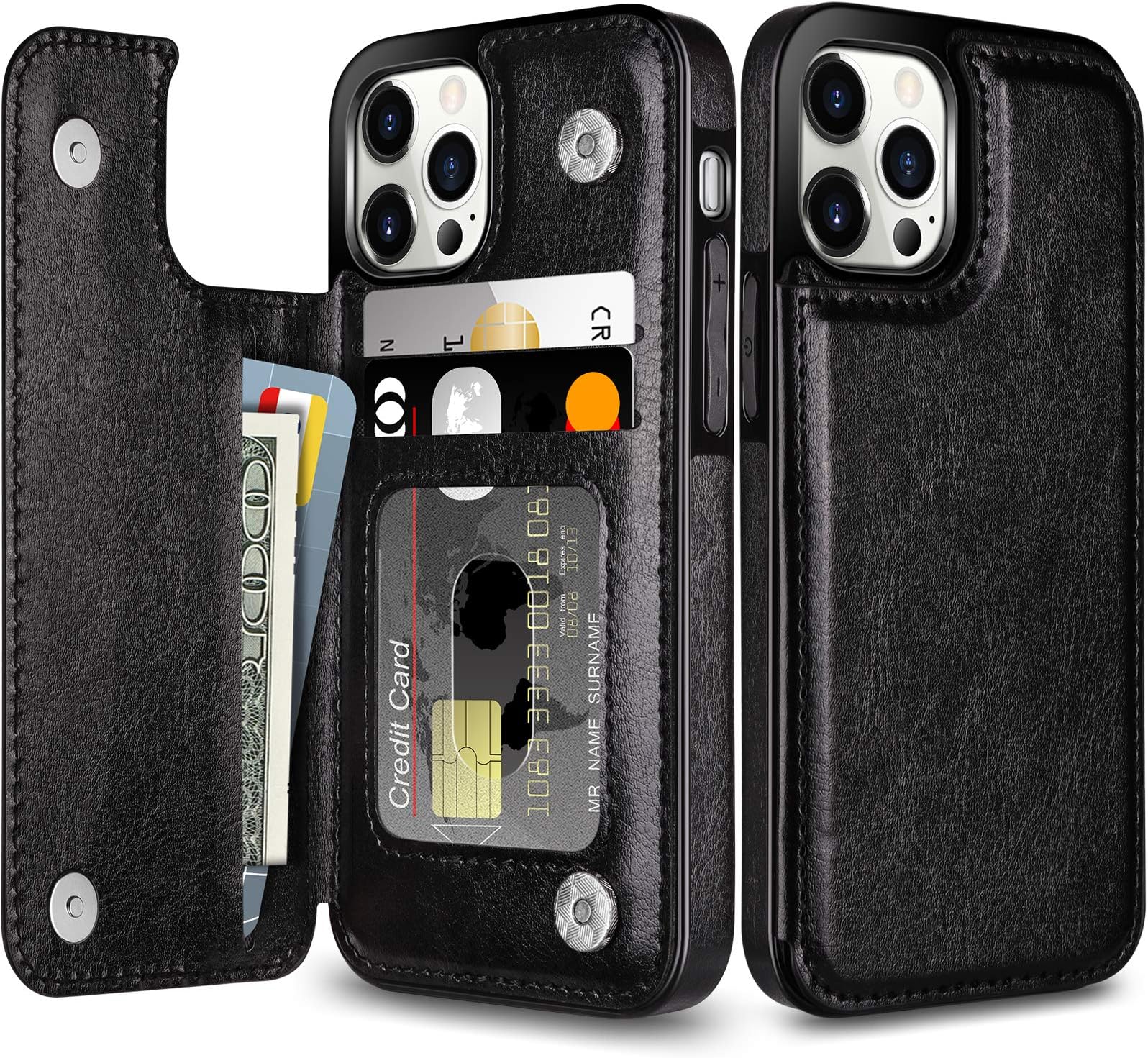 Coolden Compatible with iPhone 12 Mini Case Wallet Case Shockproof Case ...