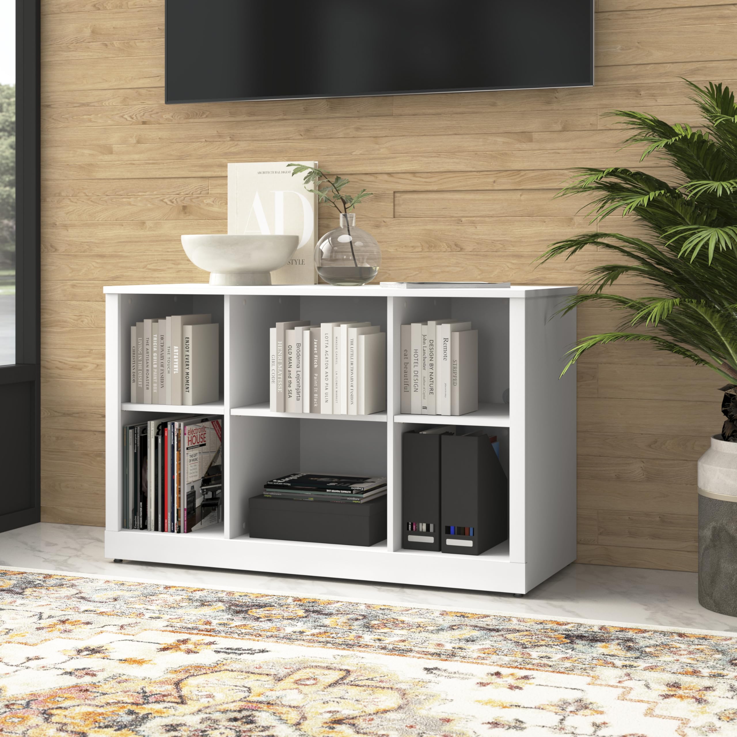 Amazon.com: Bush Business Furniture Hampton Heights 48W Low Bookshelf ...
