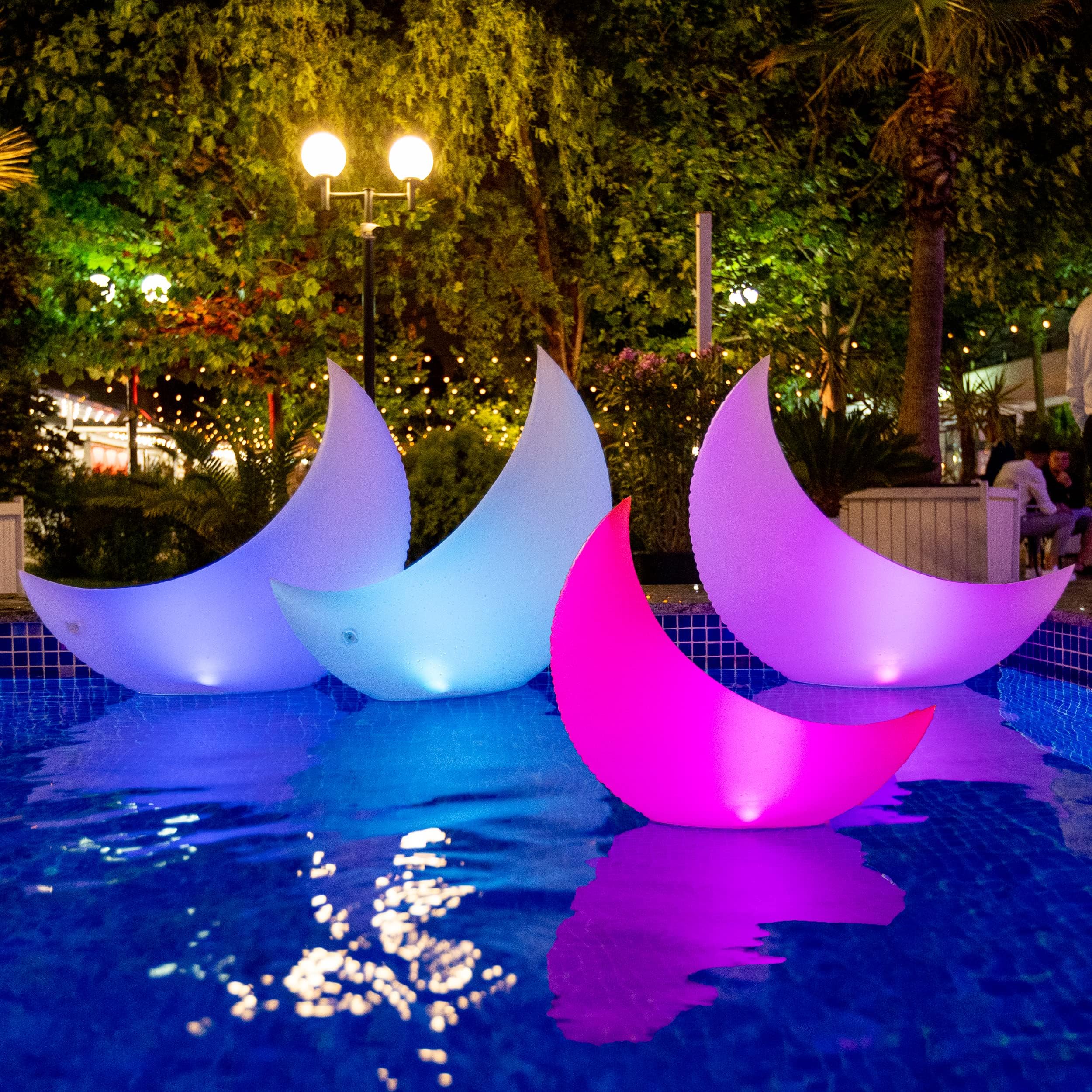 Amazon.com: TIALLY Solar MINGO and SWAN Floating Pool Lights - 8 Hour ...