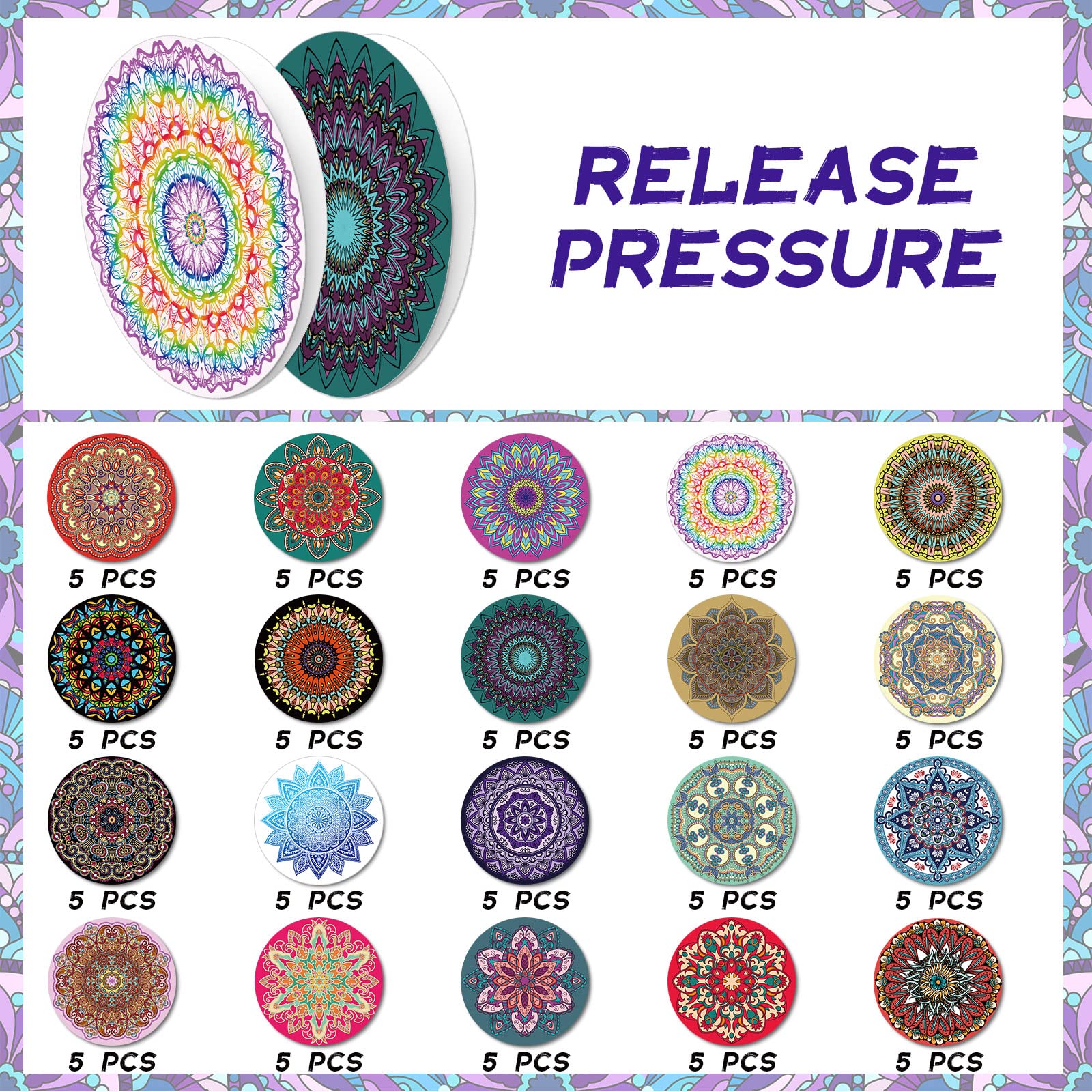 Snapklik.com : Crtiin 100 Pack Sensory Strips Anxiety Mindfulness ...