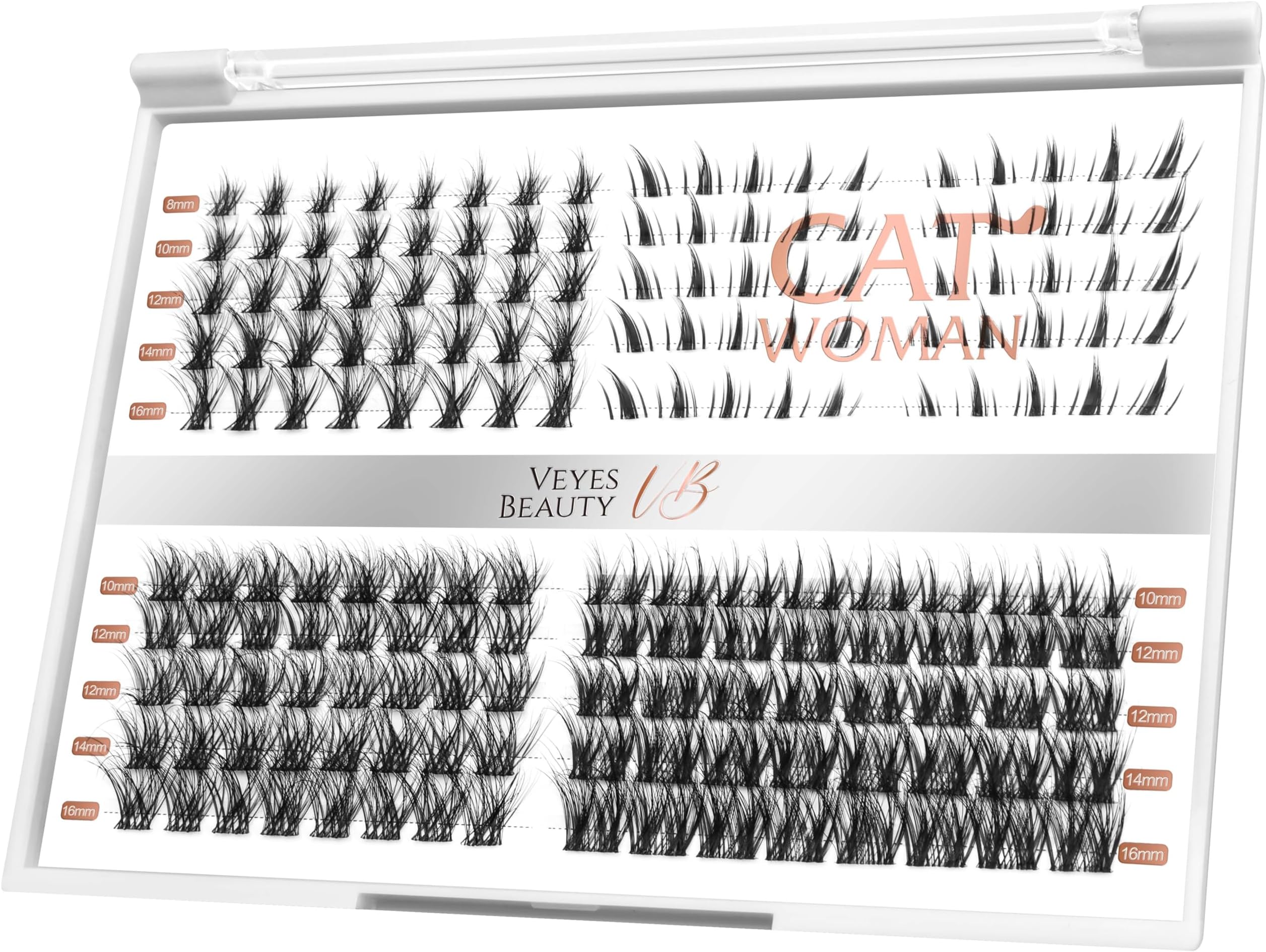 Amazon.com: VEYESBEAUTY Lash Clusters Individual Eyelash Extensions ...