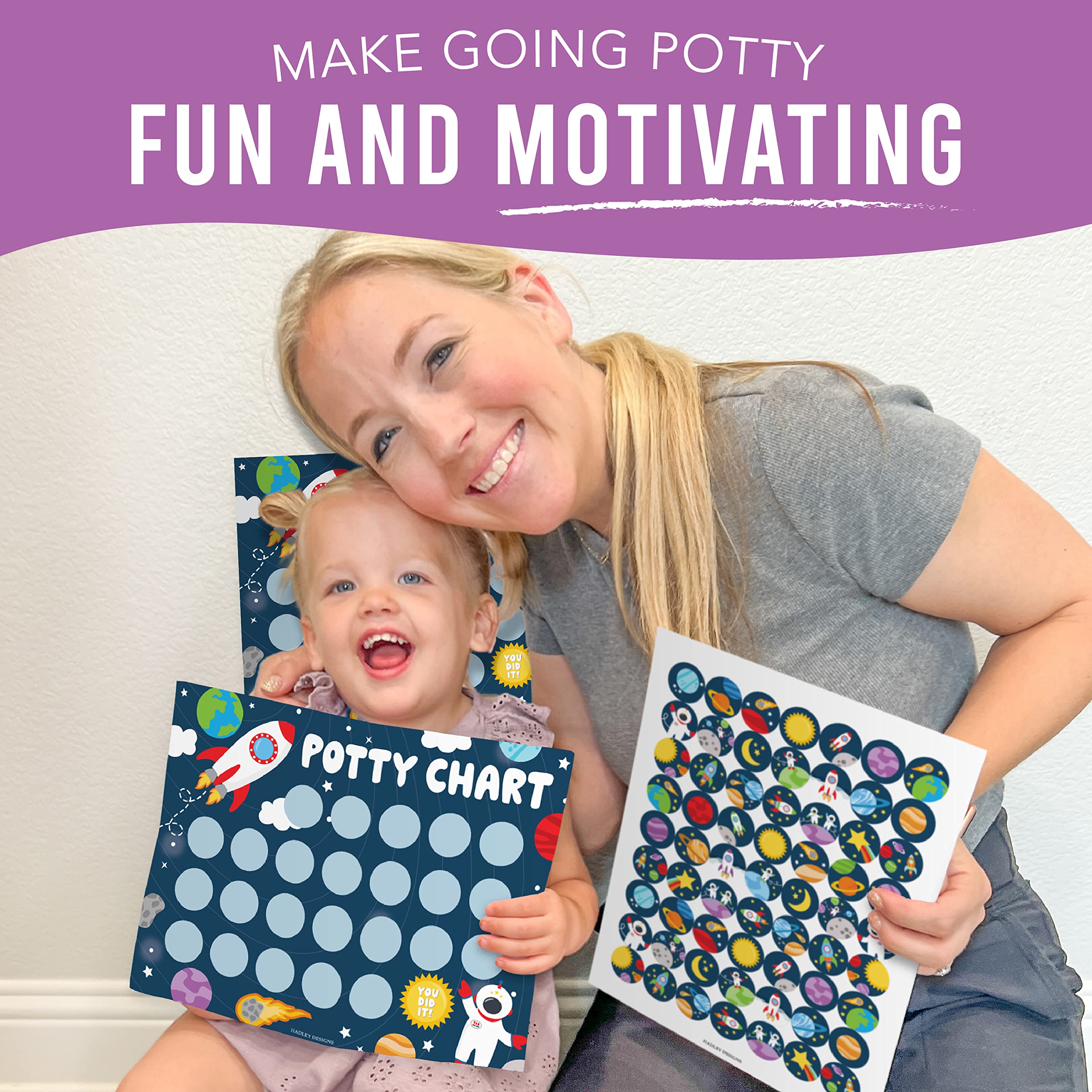 Snapklik.com : Space Sticker Chart For Kids Potty Training Chart For ...