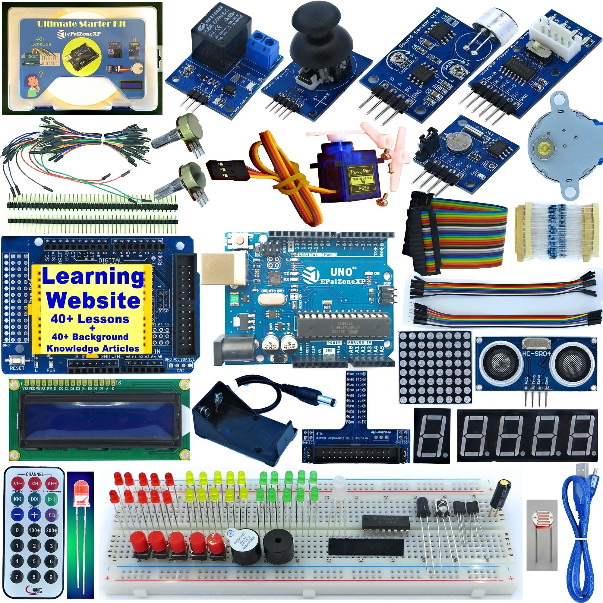 Amazon.com: LAFVIN Basic Starter Kit with R3 CH340,Breadboard + Retail ...