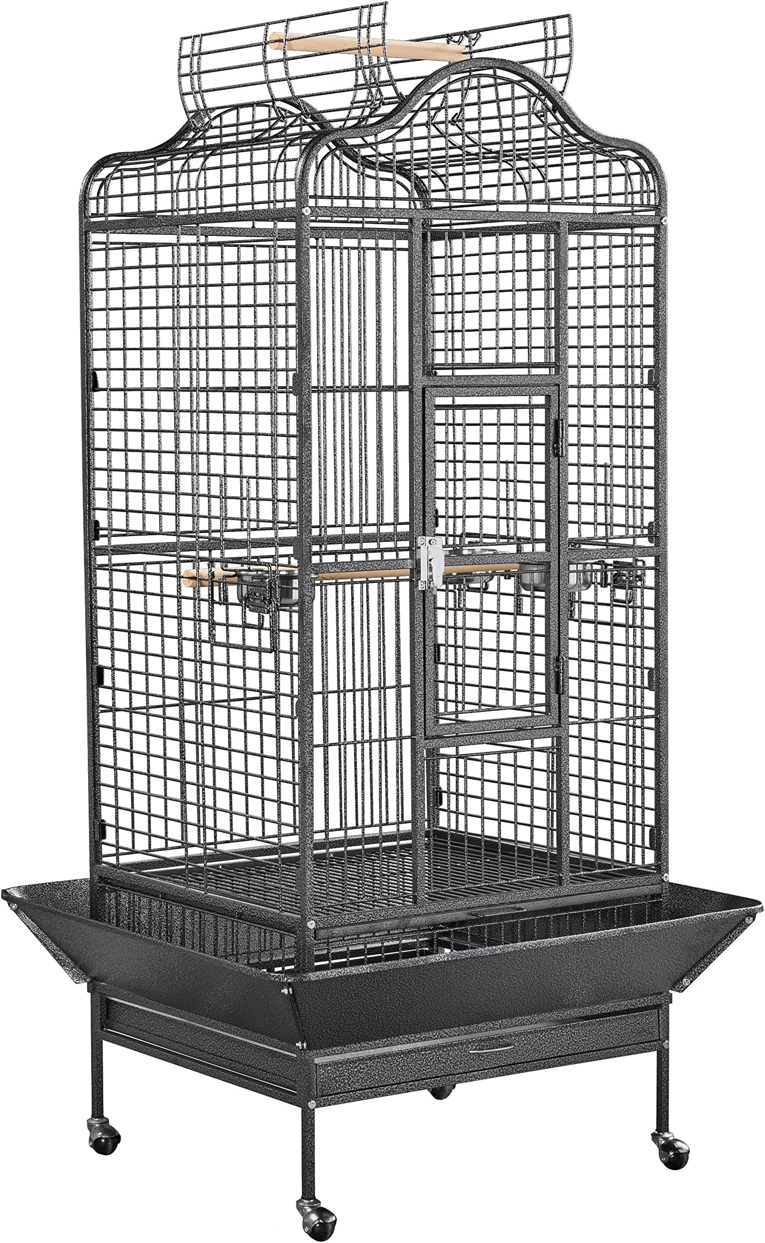 Amazon.com : Stainless Steel XL Extra Large Bird Parrot Macaw Indoor ...