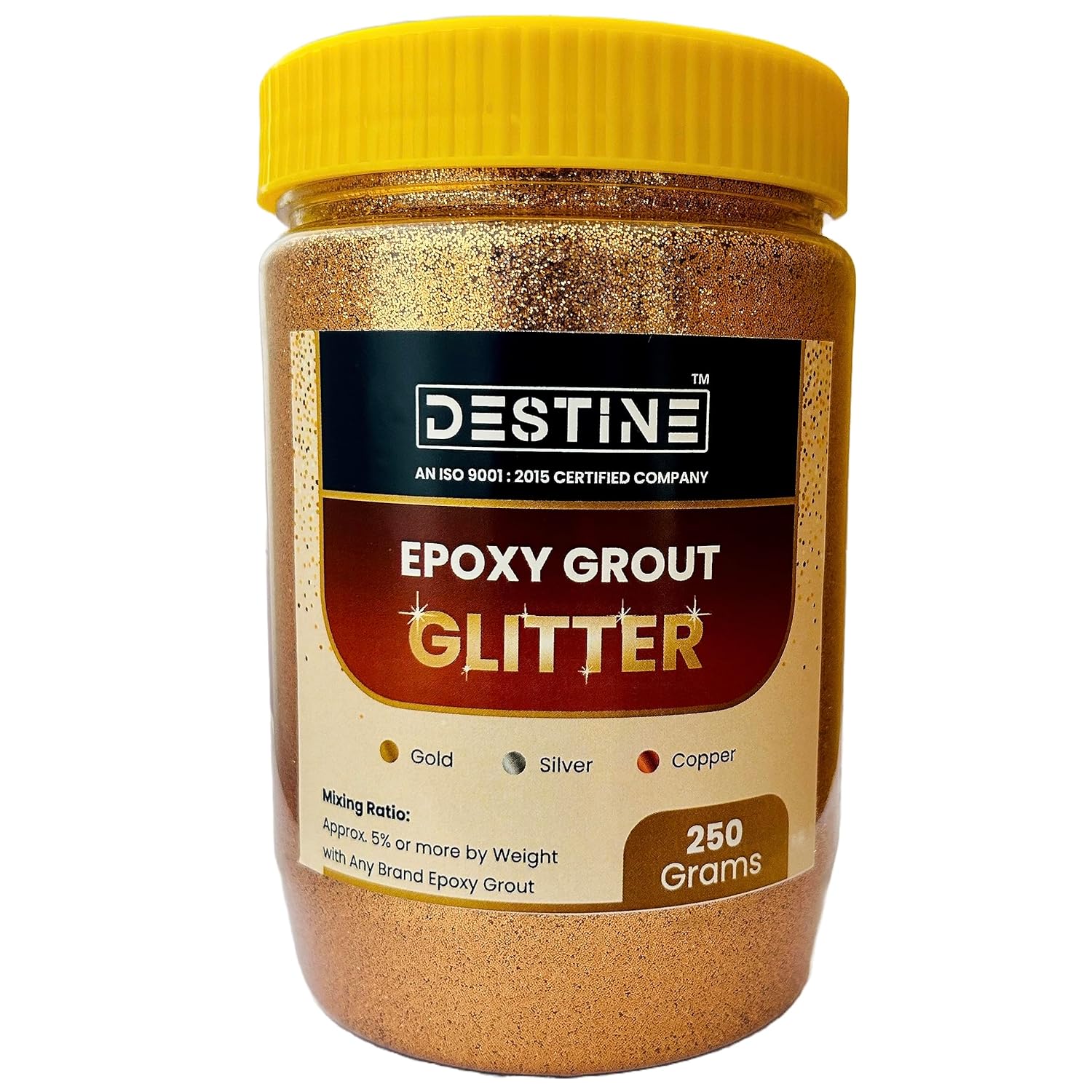 DESTINE Resin EPOXY Grout Glitter (Gold, Silver, Copper) (MINI Packs ...