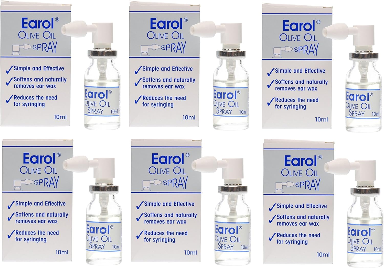 Earol Olive Oil Spray 10ml (6) : Amazon.co.uk: Grocery