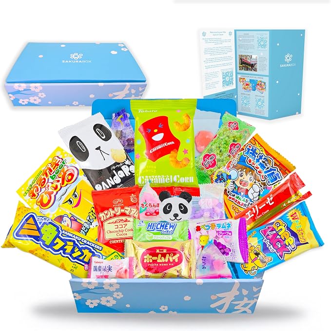 Japanese Snacks & Candy Box 20 Pieces Dagashi Assortment Sweets Japan ...