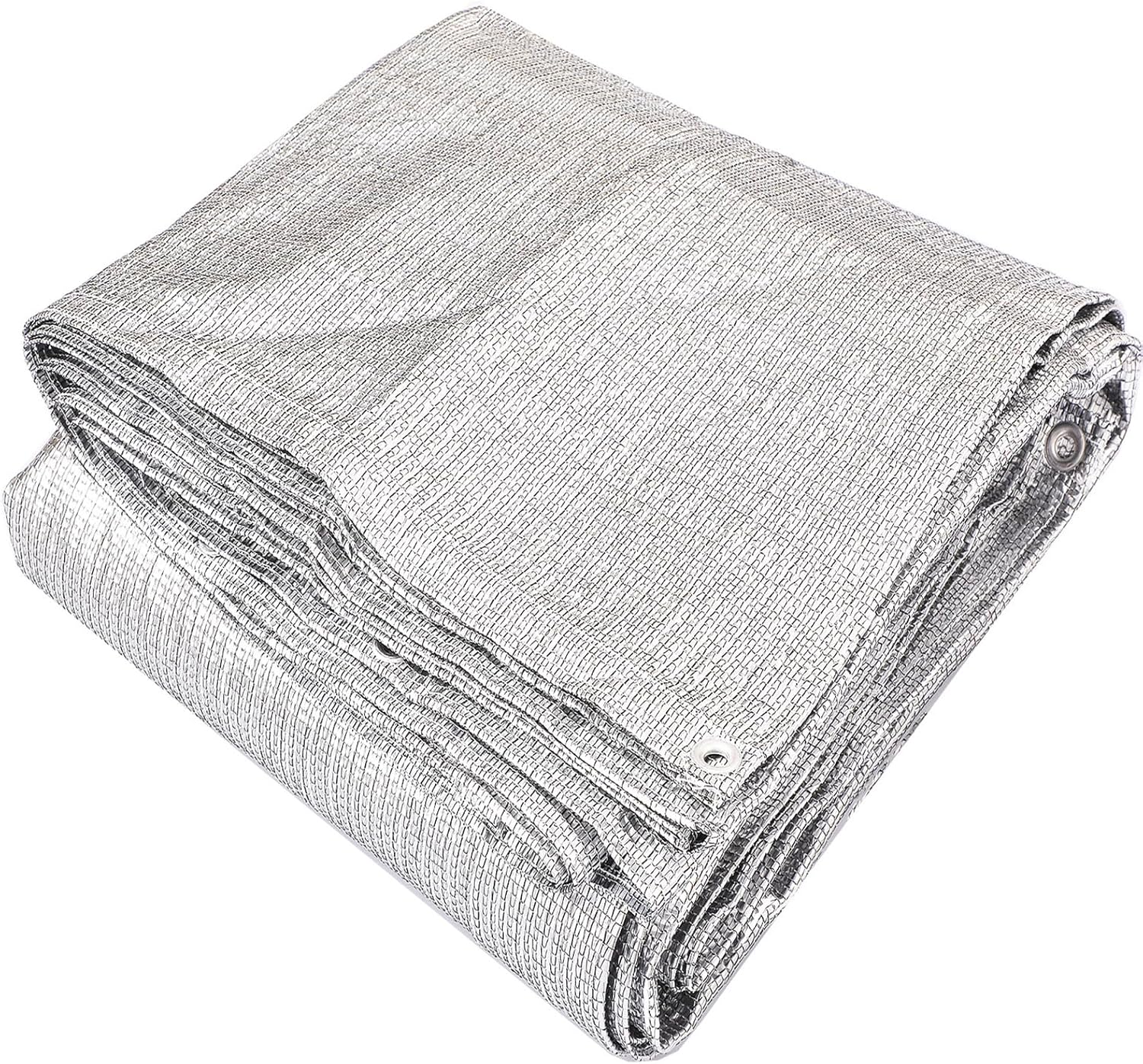 Amazon.com: 95% Aluminet Shade Cloth Heavy Duty Shade Mesh Tarp Sun ...