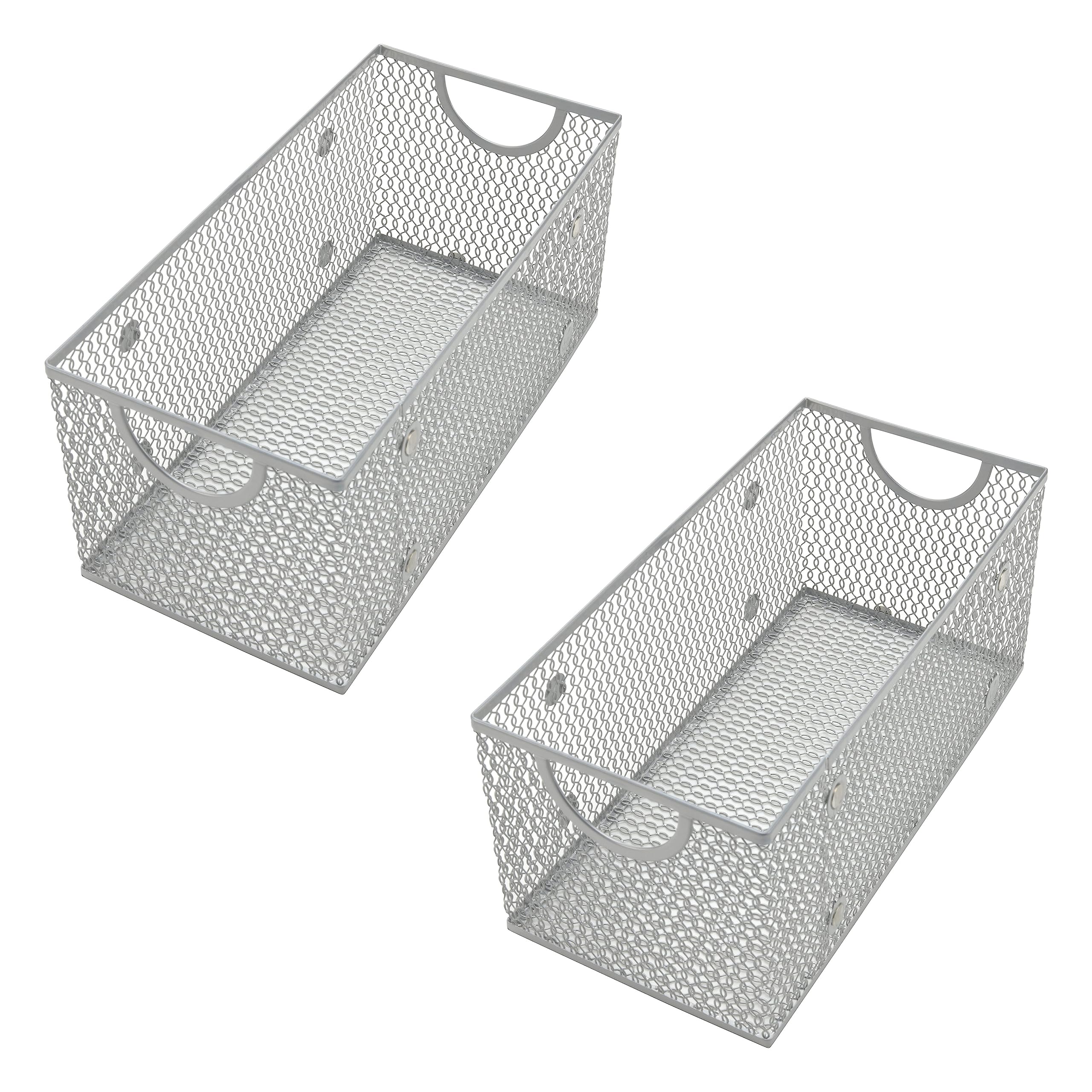 Snapklik.com : YBM Home Wire Mesh Storage Basket Organizer For CD And DVDs