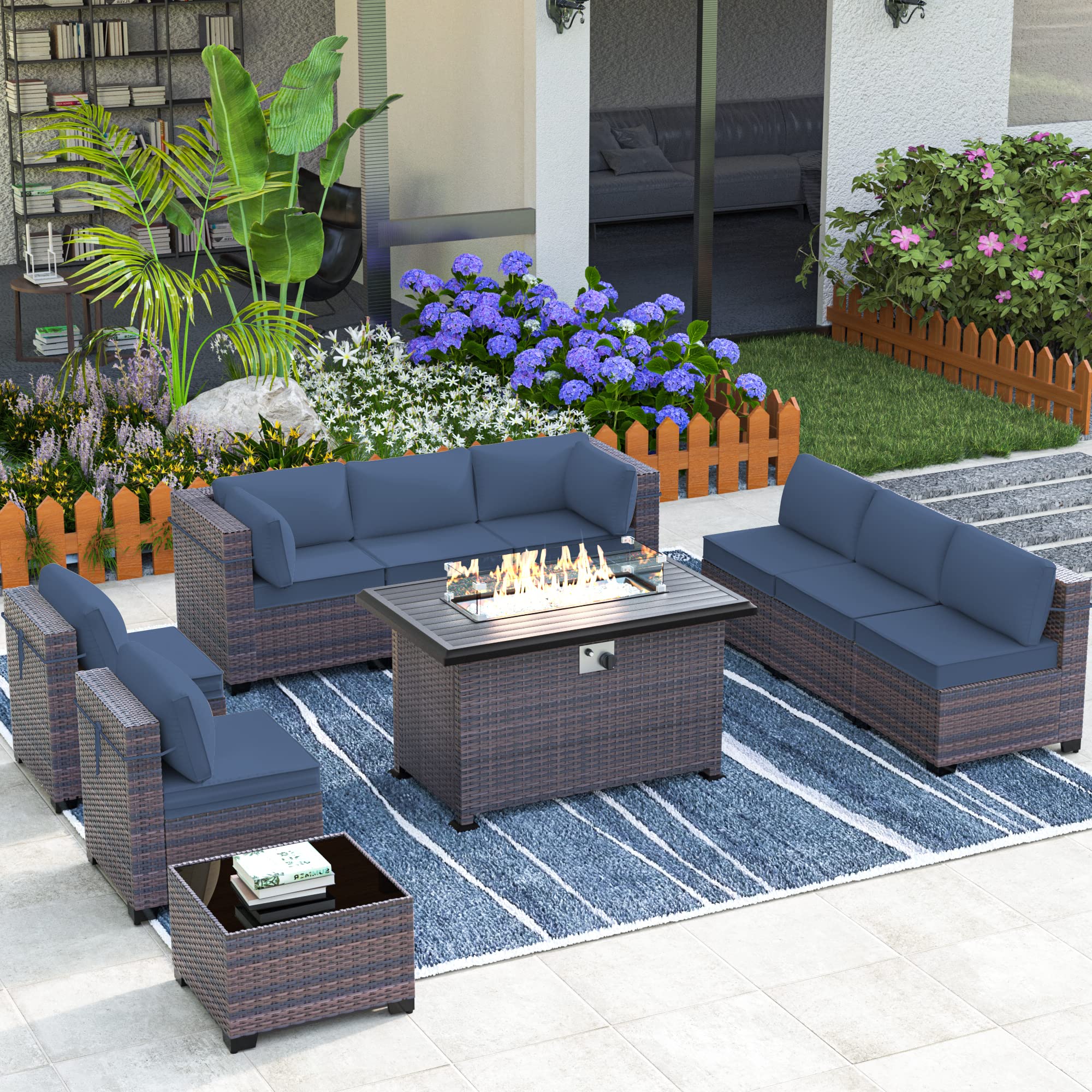 Multifunction Wicker Seat For Patio