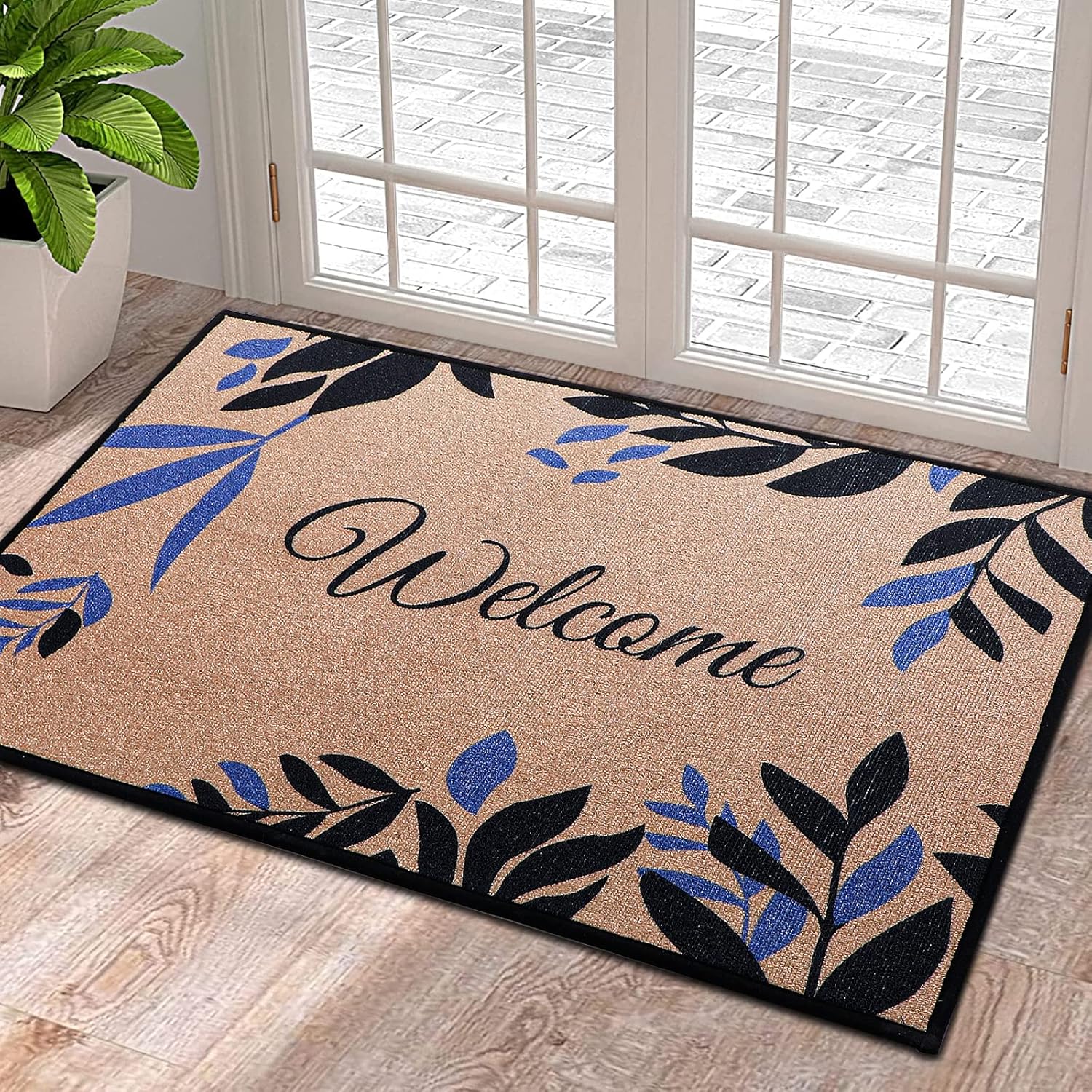 Amazon.com: JUNCUIK Welcome Mats Outdoor Front Door Mat, Heavy Duty ...