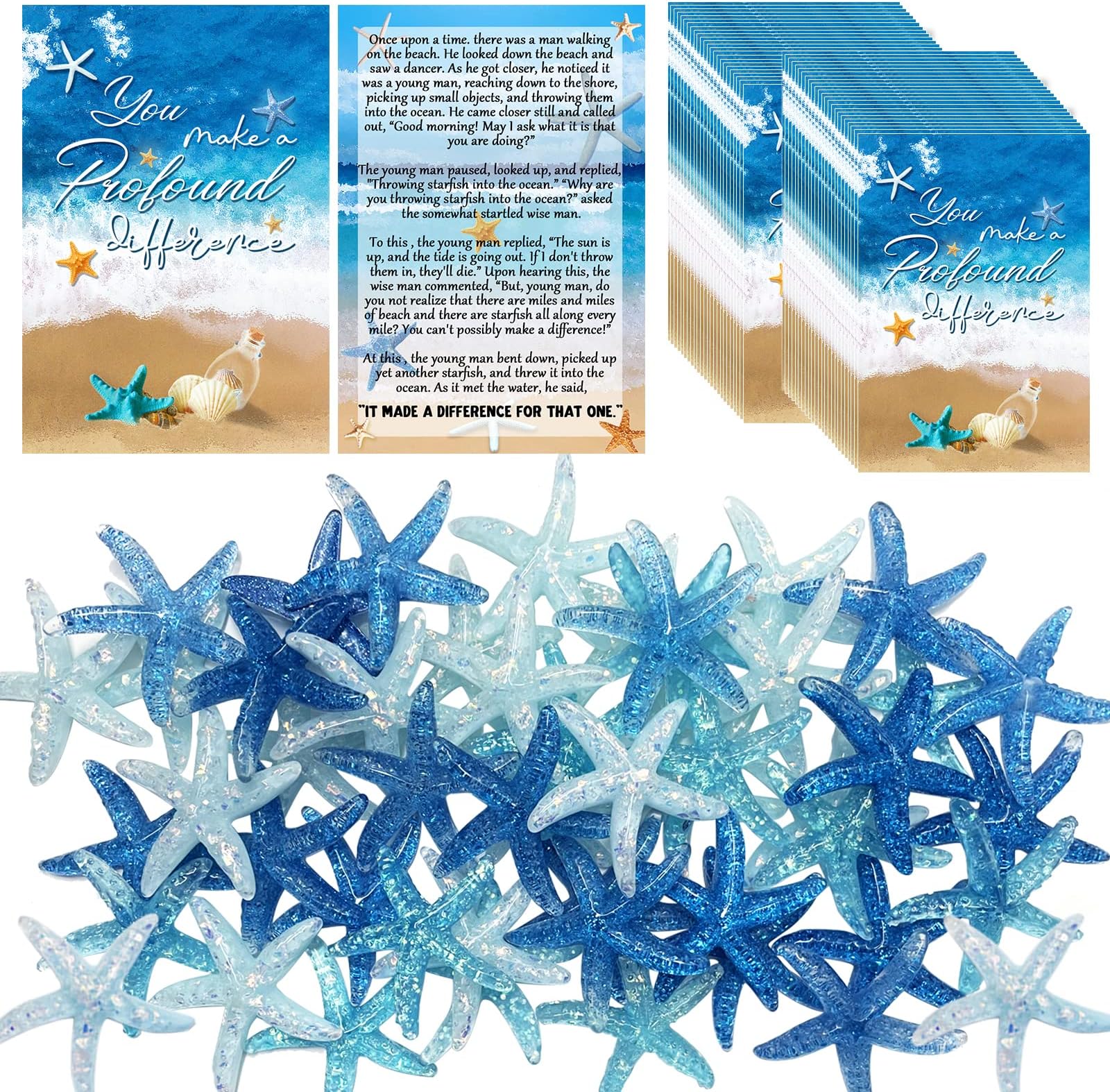 Amazon.com : SAGHOM Employee Appreciation Gifts Bulk 30 Starfish Story ...