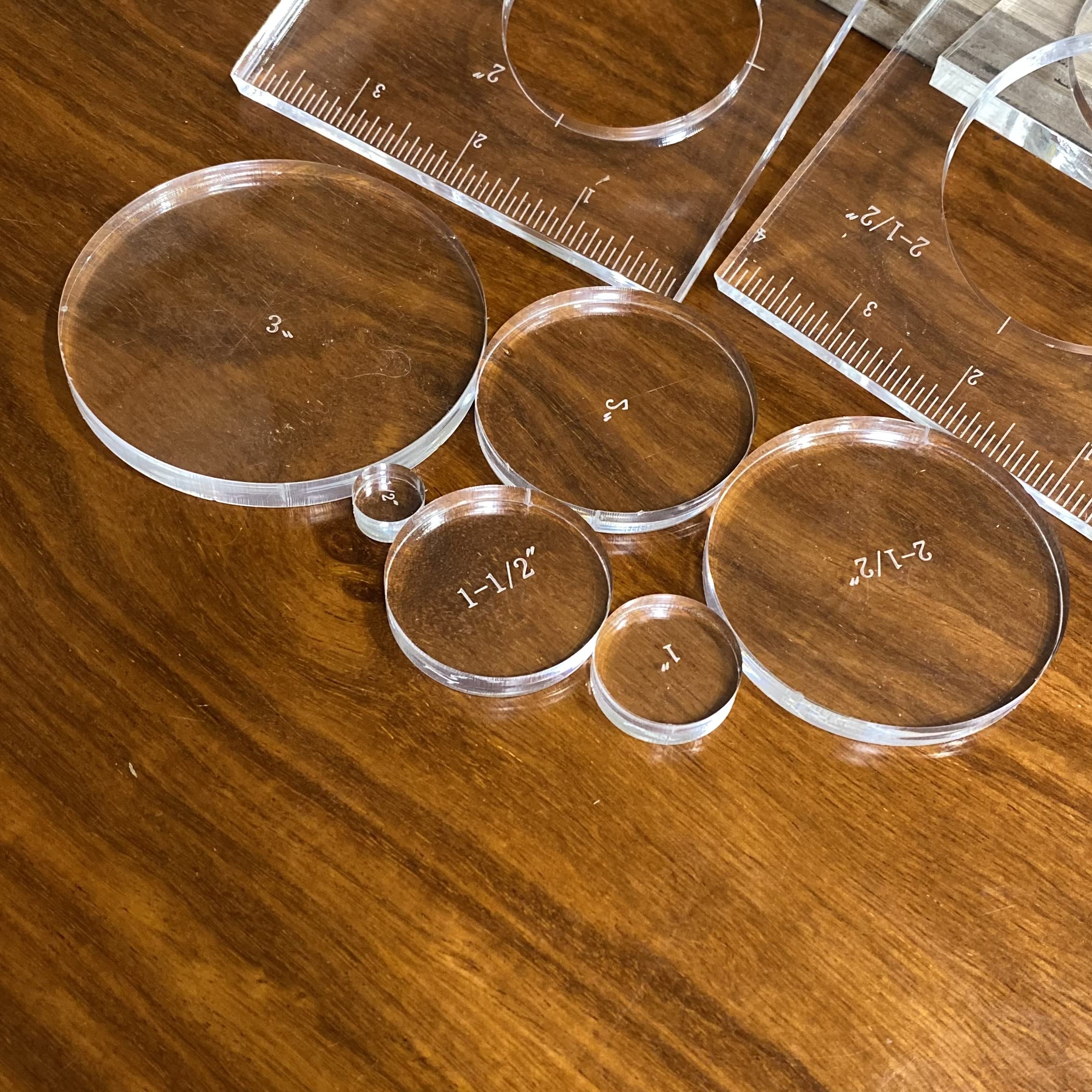 Snapklik.com : inBovoga 4 Pcs Circle Inlay Templates