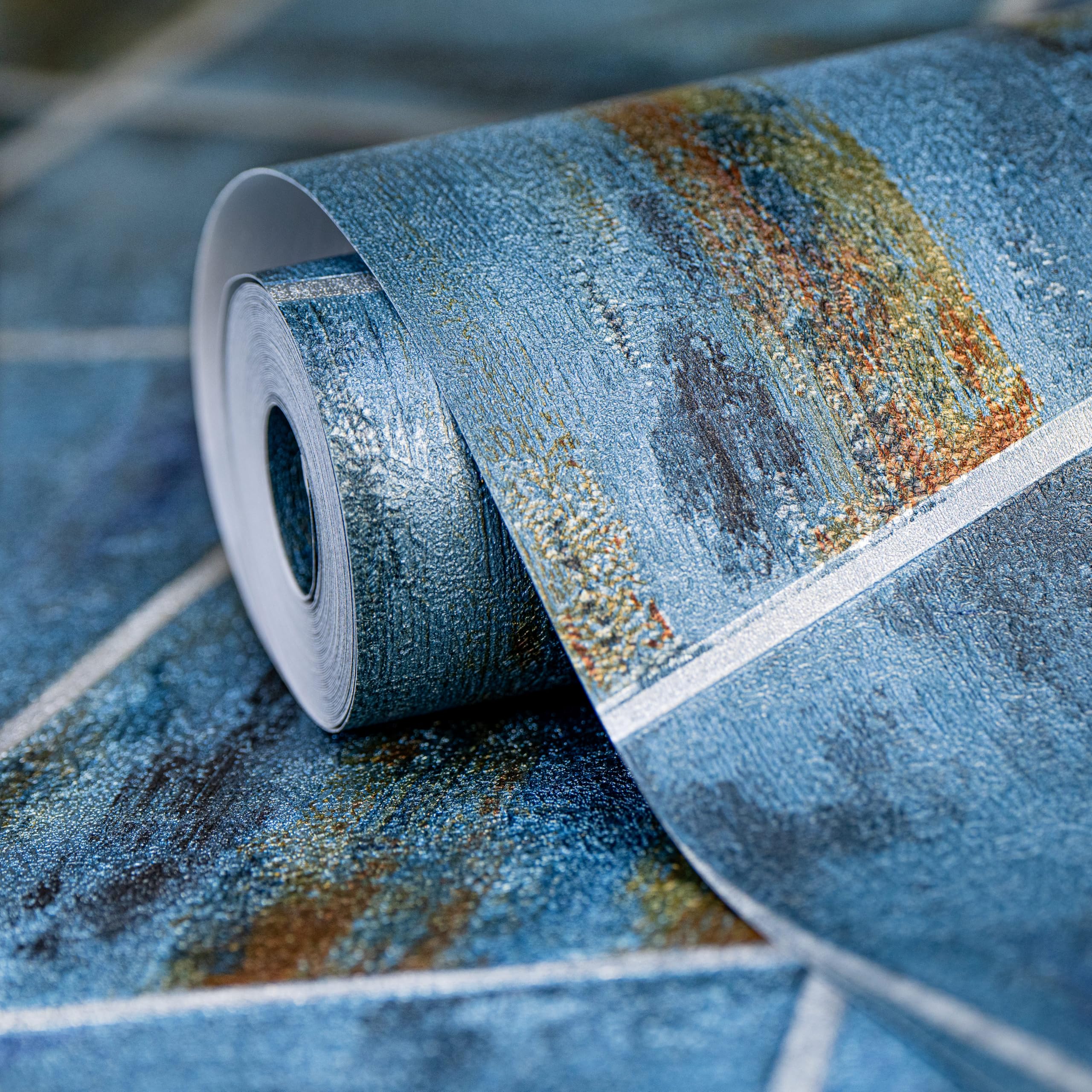 wolpin Wallpaper Non-Woven Non-Adhesive 53CM X 9.5M (± 3%) Textured ...