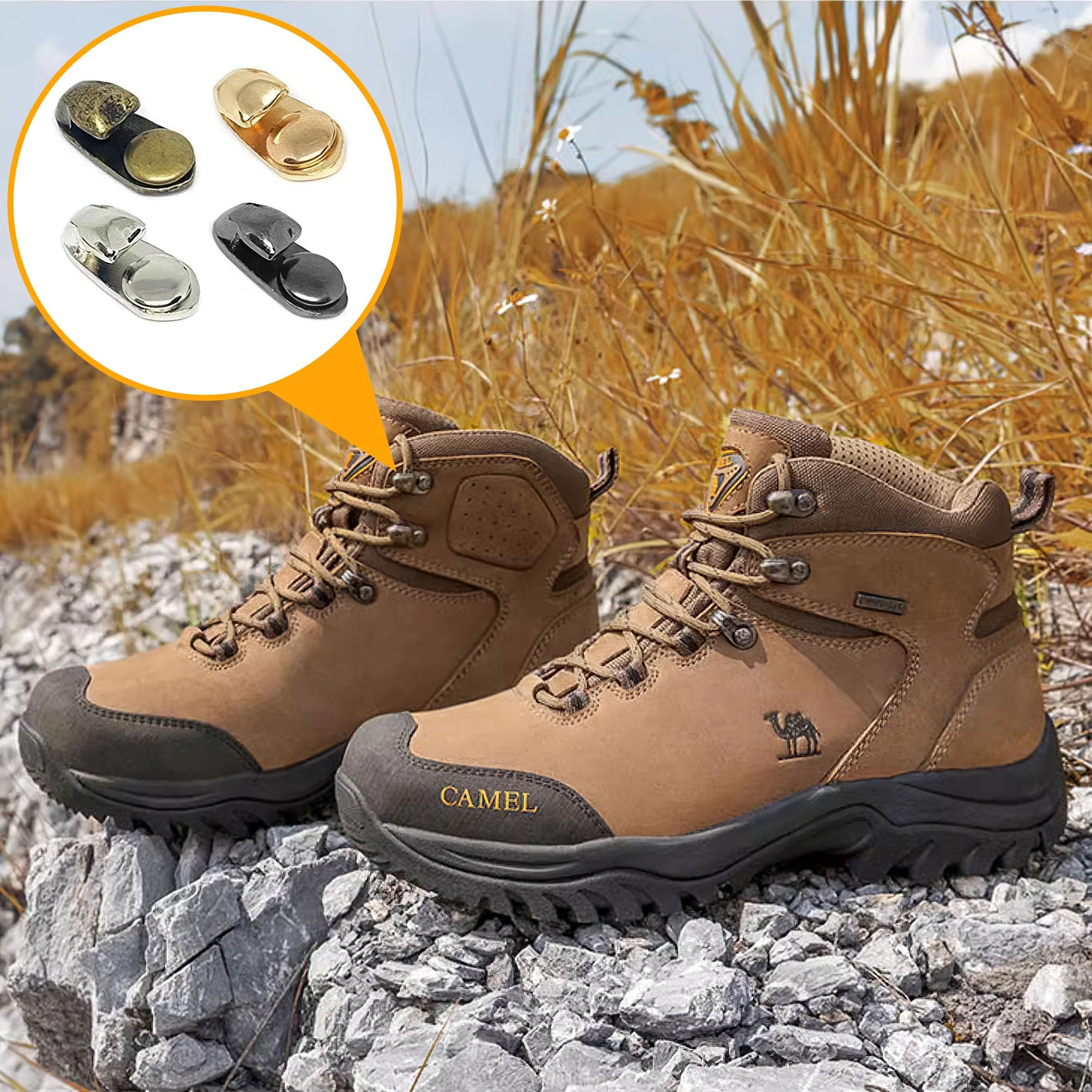 Snapklik.com : INKNOTE 40 Sets Boot Lace Hooks Shoelace Buckles Metal ...