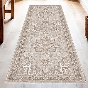 Amazon.com: Washable Runner Rug 2x6 | Non Slip Rug Runners for Hallways ...