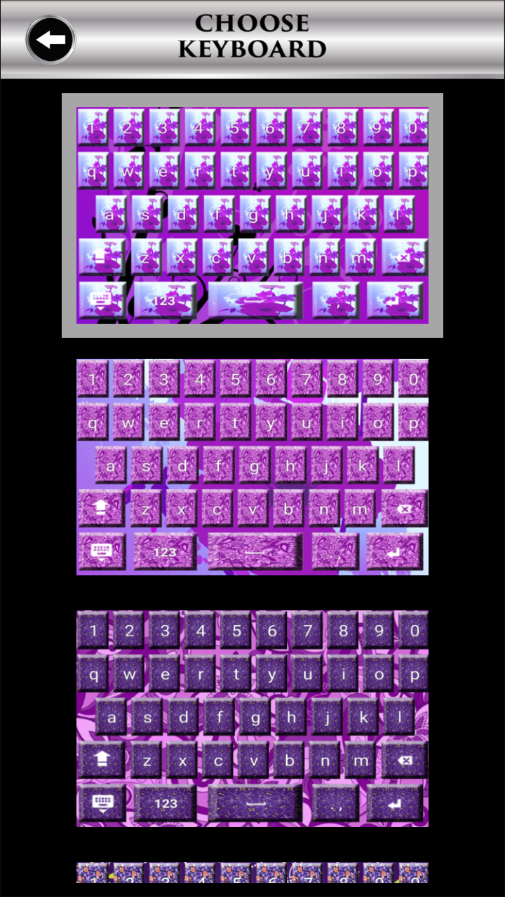 Purple Flowers Keyboards - App on Amazon Appstore