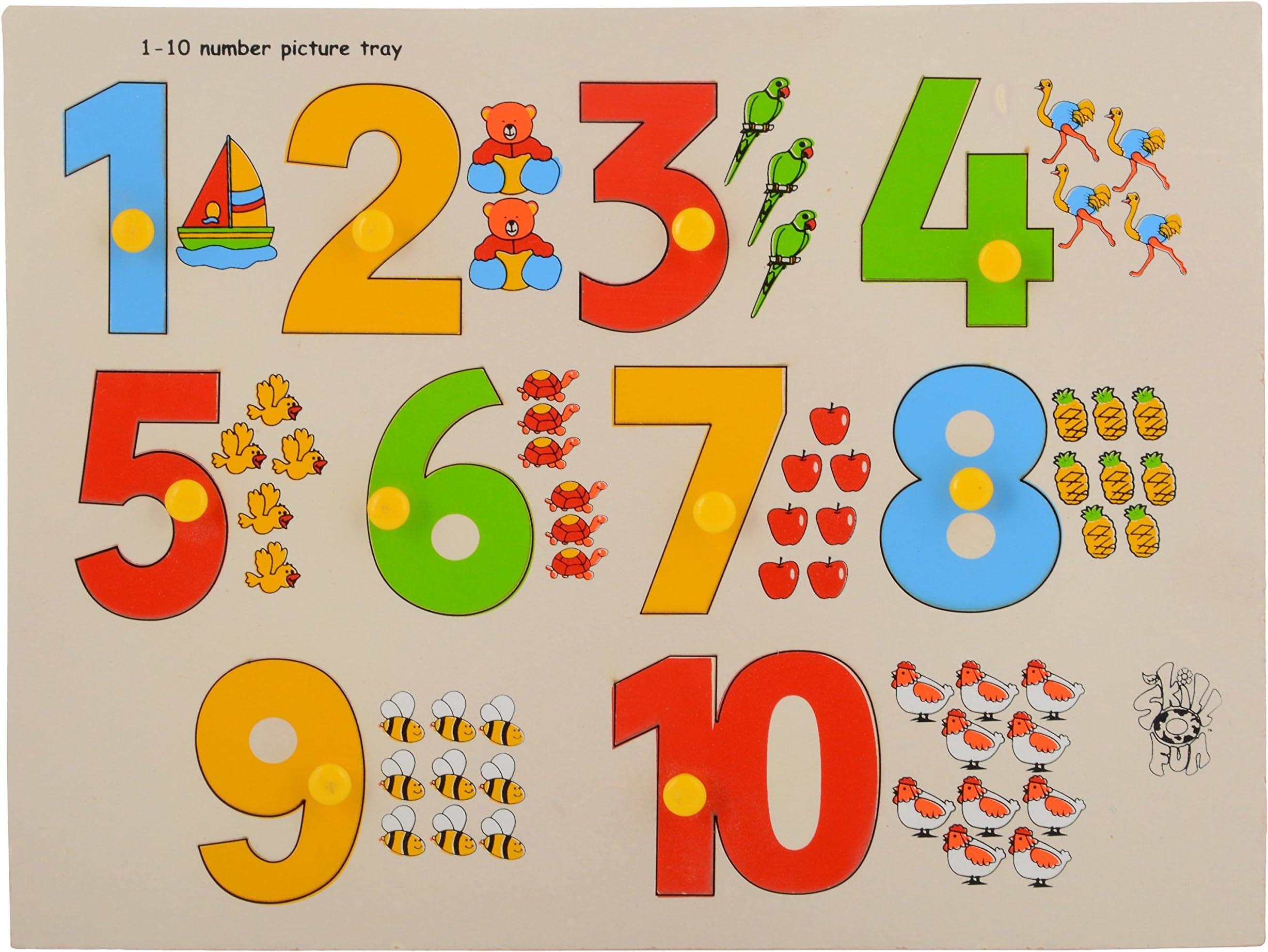 Buy Skillofun Colorful Number Learning Toy, Educational Counting for ...